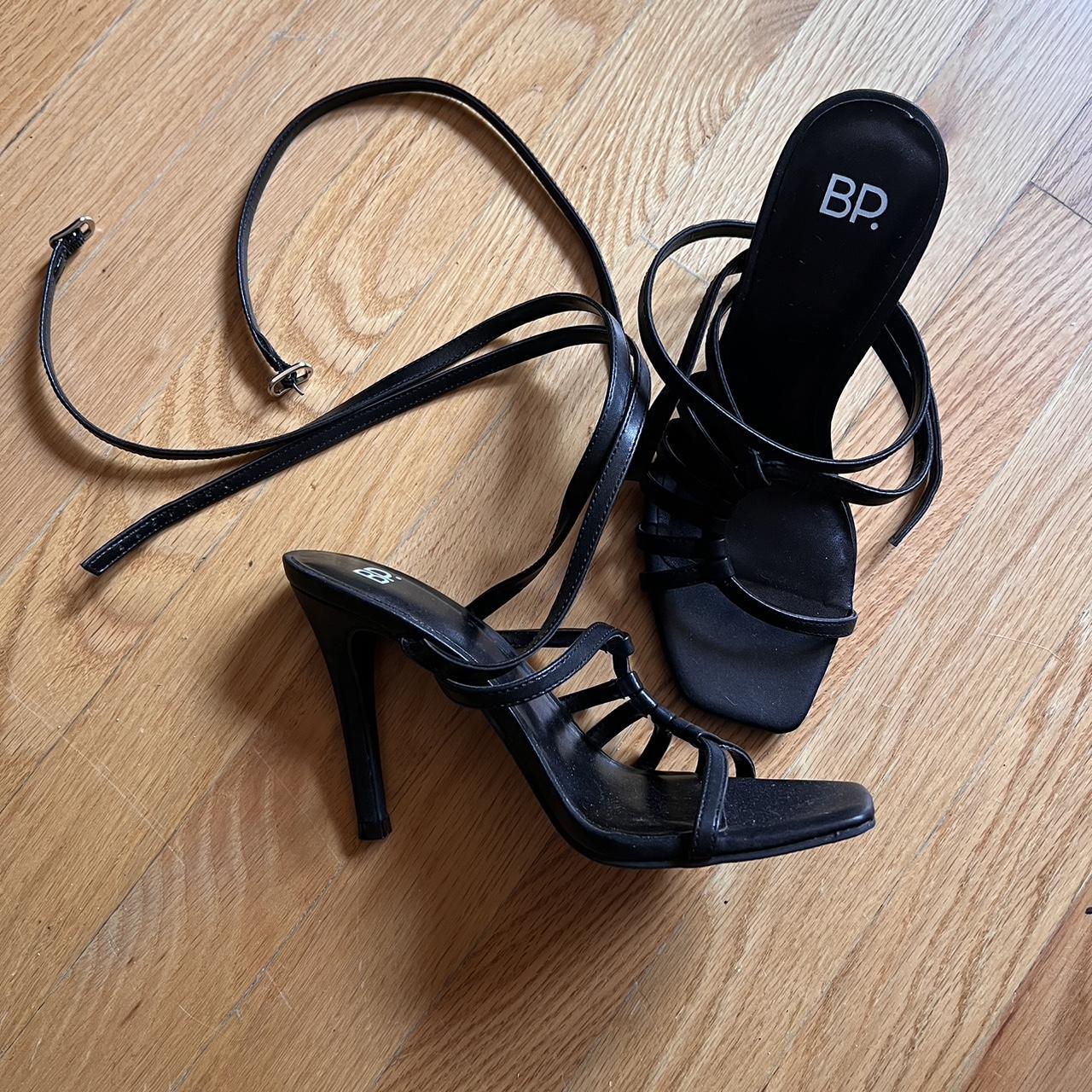 Nordstrom BP high heel sandals Valerie ankle tie... - Depop