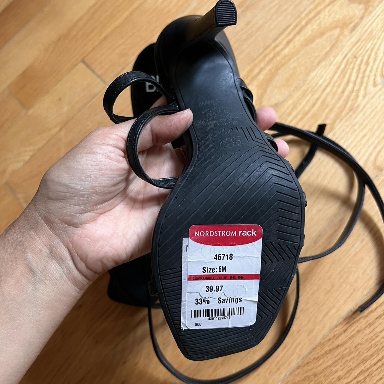 Nordstrom BP high heel sandals Valerie ankle tie... - Depop