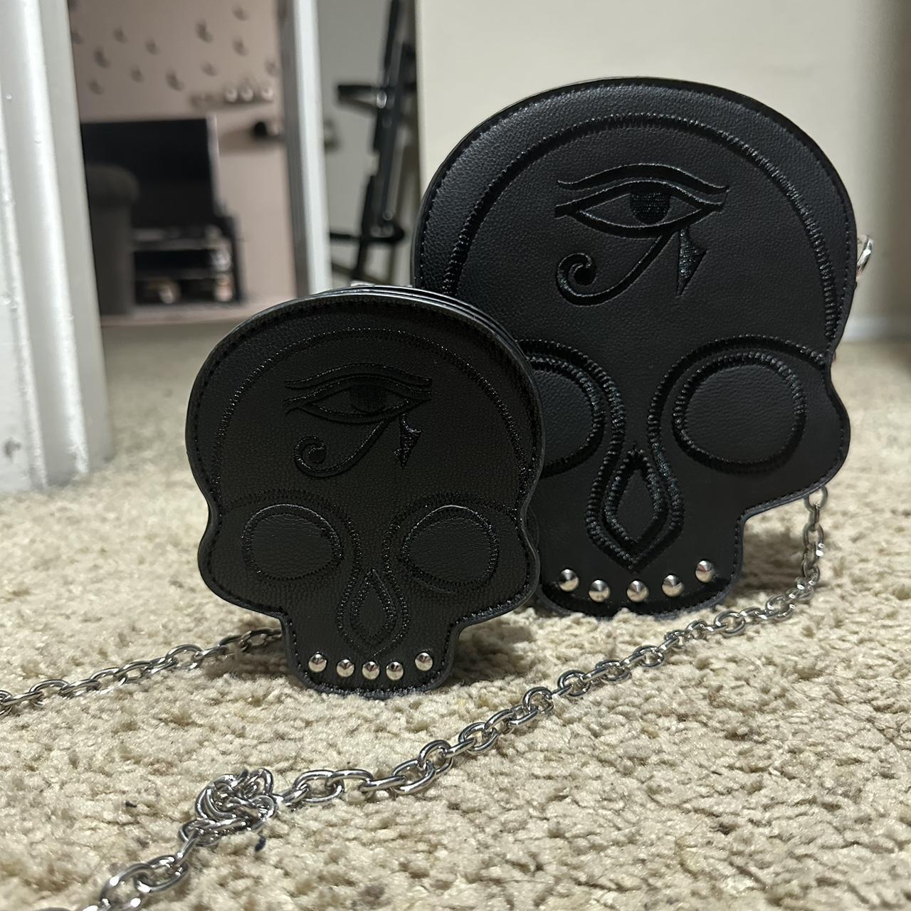 DISTURBIA skull crossbody and coin purse Super cute,... - Depop