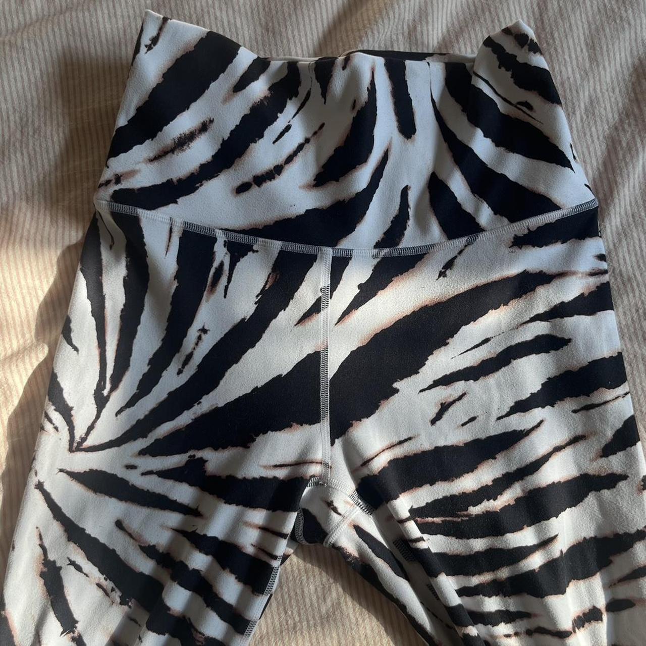 Zebra print Fabletics leggings! Super cute and... - Depop
