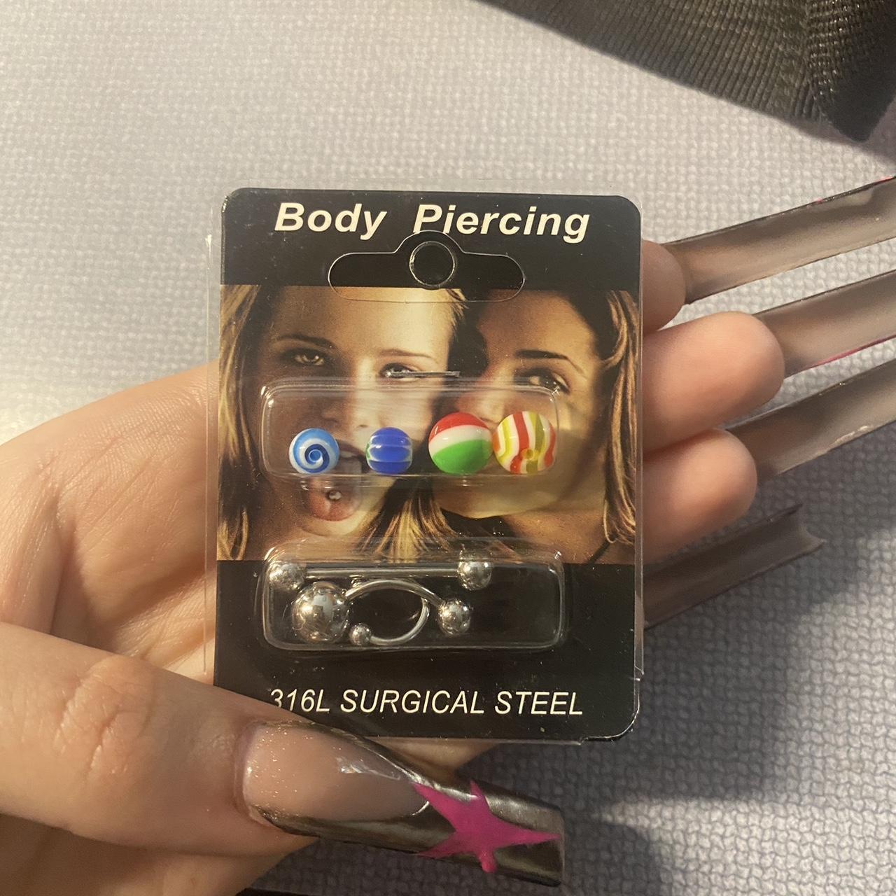 movie thirteen tongue ring, septum, & belly... - Depop