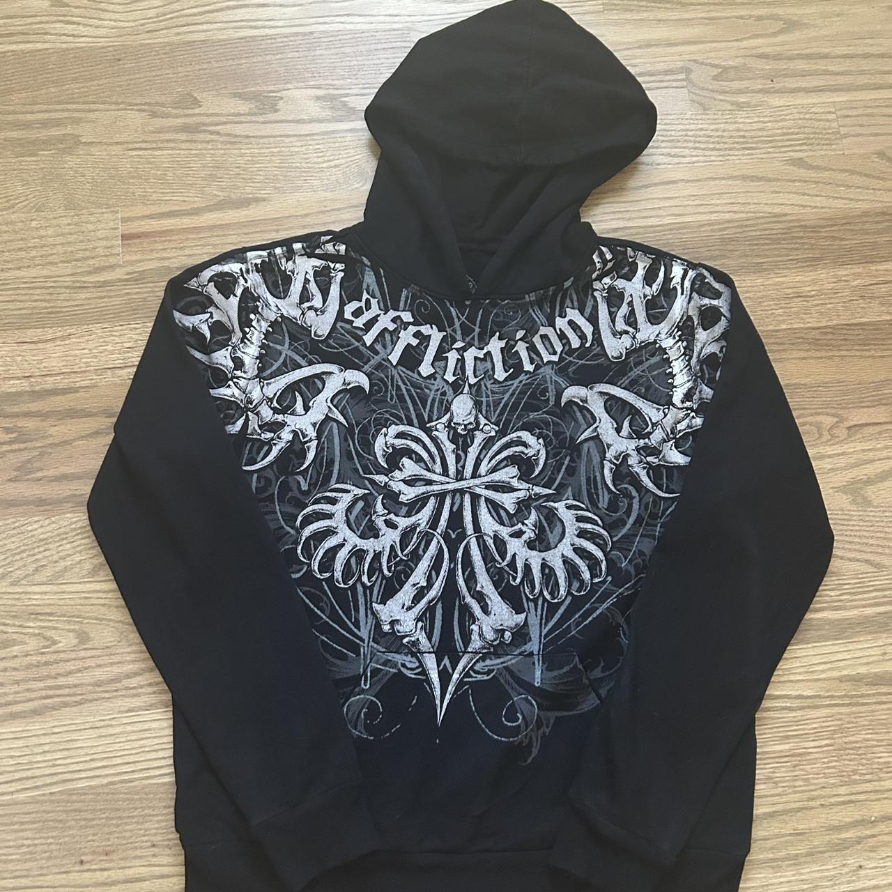 Affliction hoodie size s - Depop