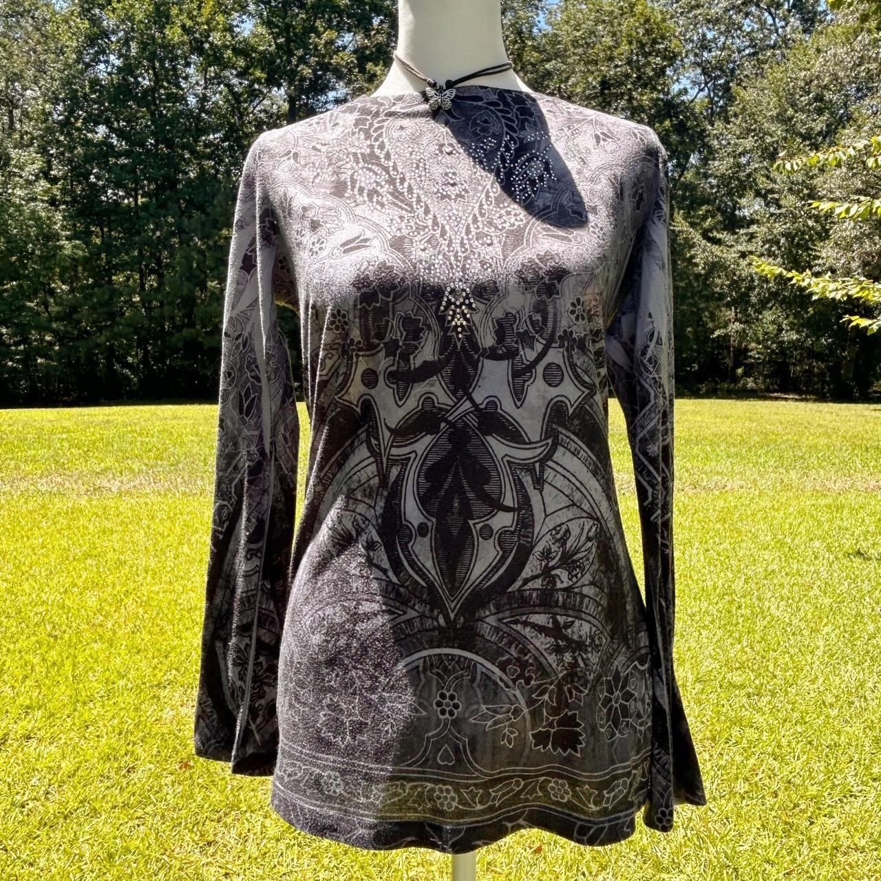 WITCHY TOP WITH EMBROIDERY !!! FREE US SHIPPING... - Depop