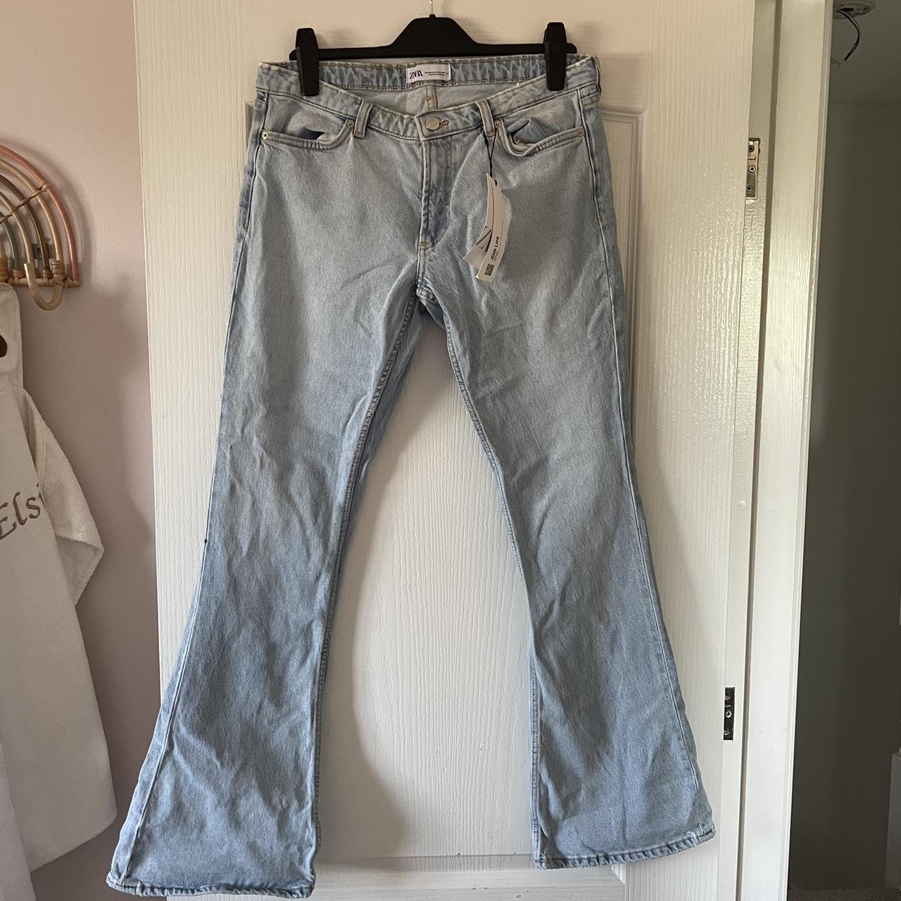Zara Flared Jeans Size 12 / 40 Brand new with... - Depop
