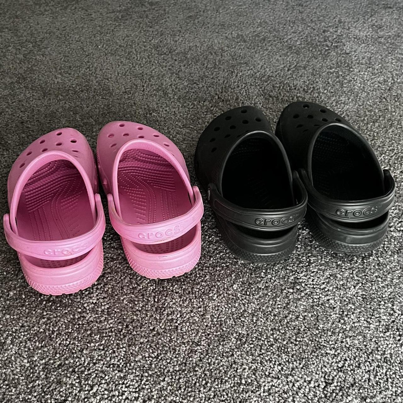 Classic Crocs - Black - Size w8 and m6 *check... - Depop