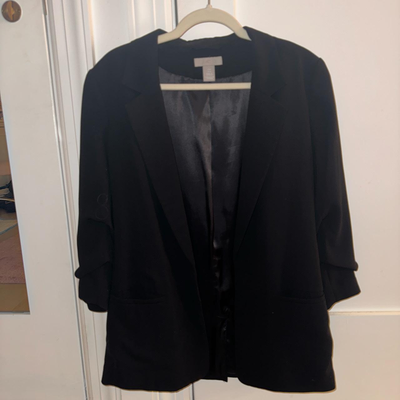 Black H&M blazer #blazer - Depop