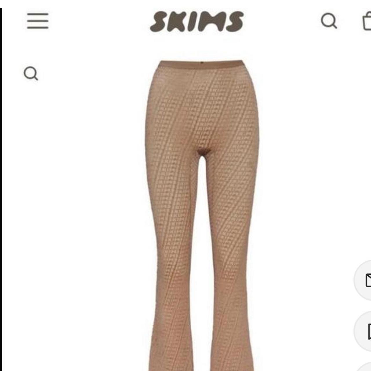 SKIMS limited edition flared velvet set in Chia... - Depop