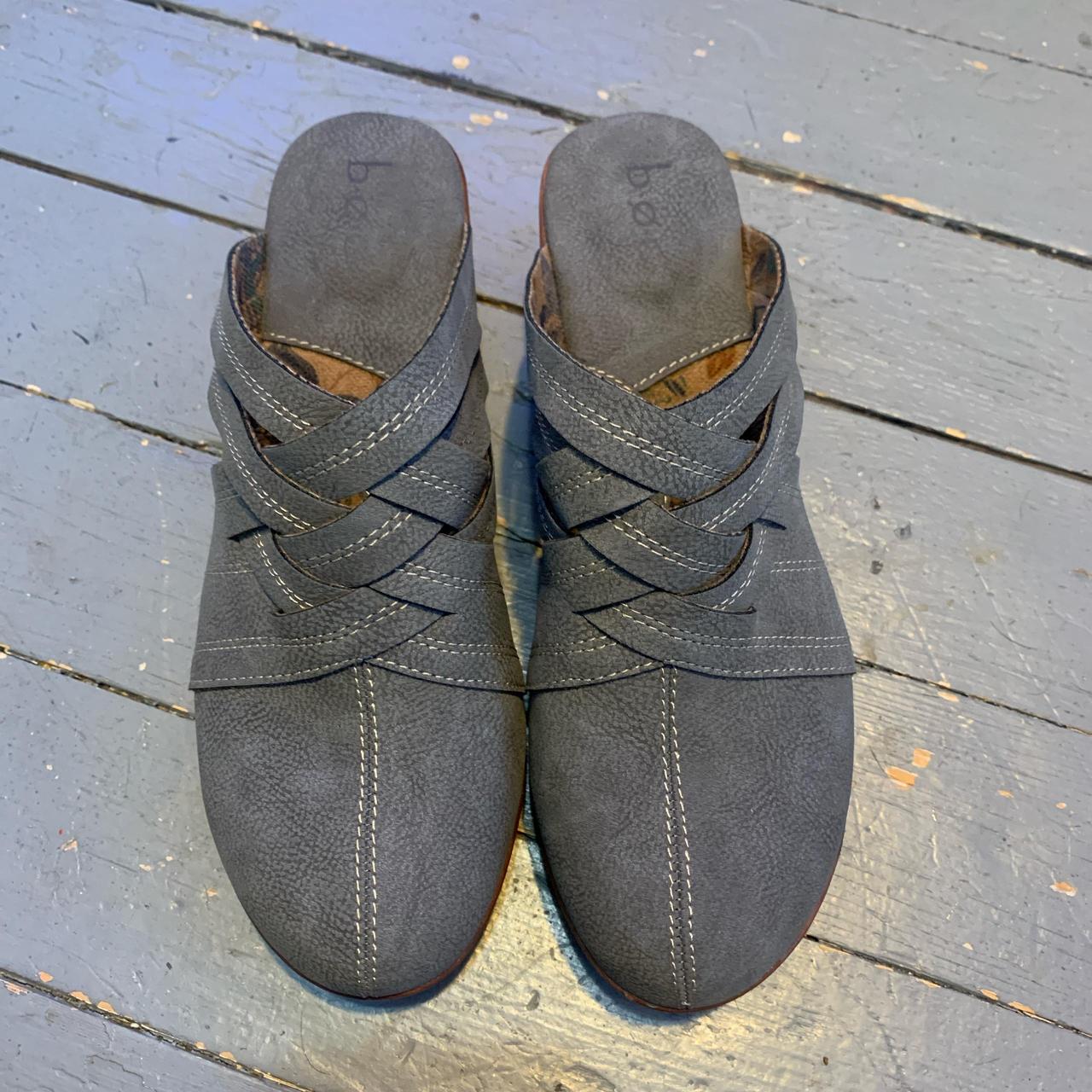 Grey dress up or down clogs, super cute for summer - Depop