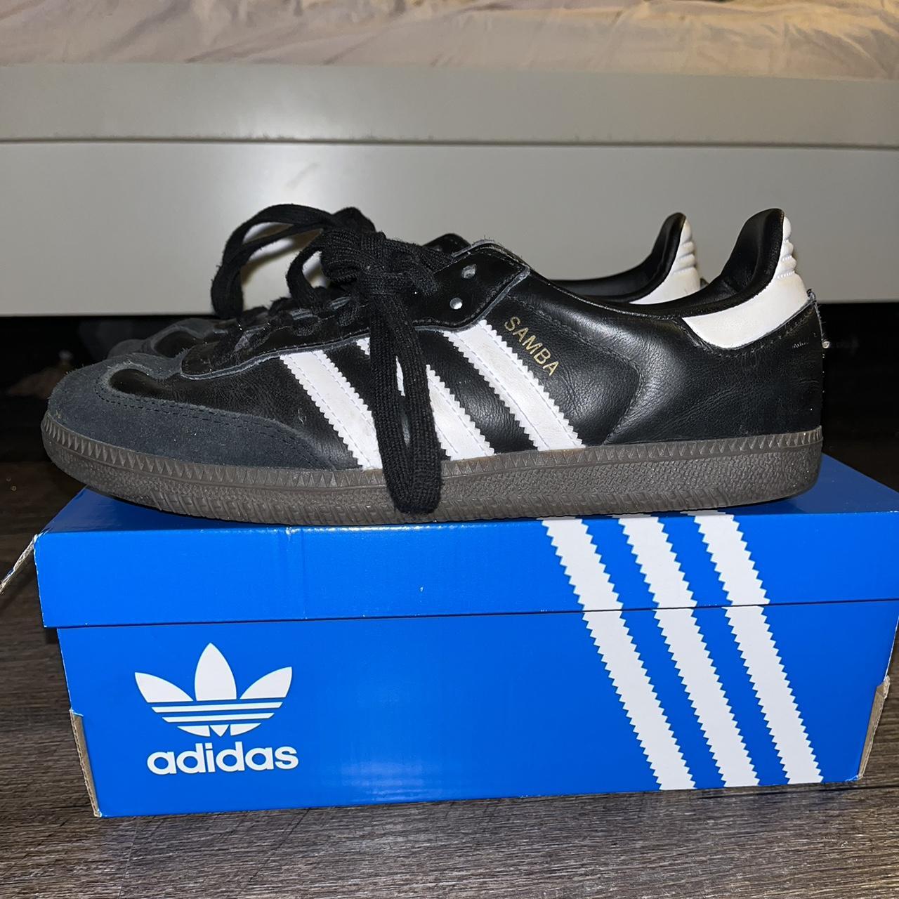 Black Adidas Sambas OG Size US 6 1/2 Worn a handful... - Depop