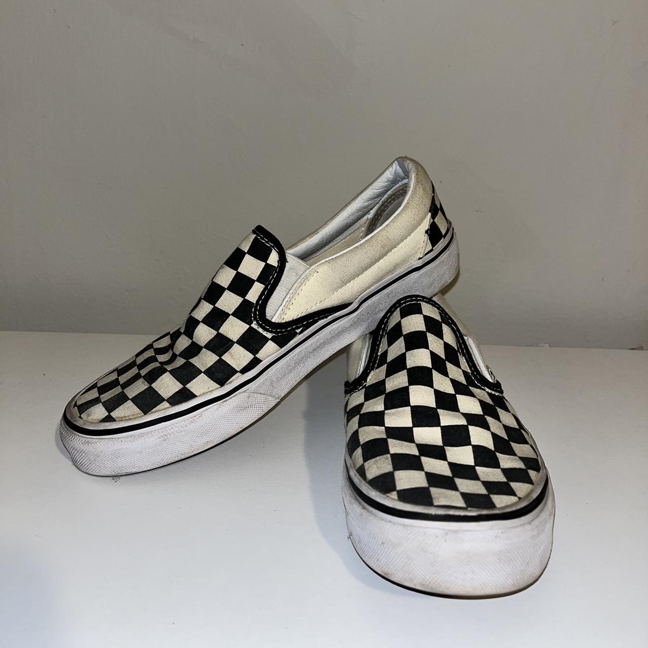 Checkered Slip on Vans * Size 6 men’s/ 7.5 women’s | Depop
