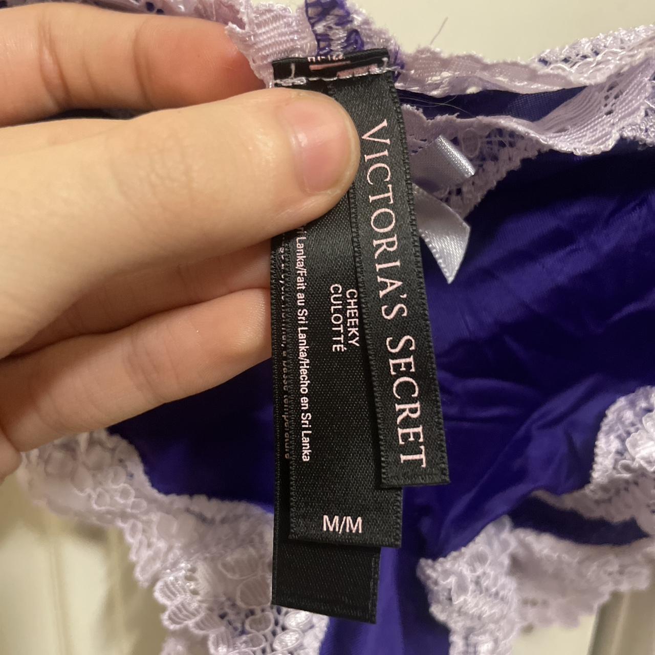 Victoria’s Secret Silk-Look Lace Trimmed Sexy Cheeky... | Depop