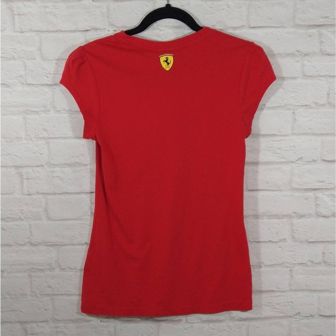 Ferrari Women's Red T-shirt | Depop