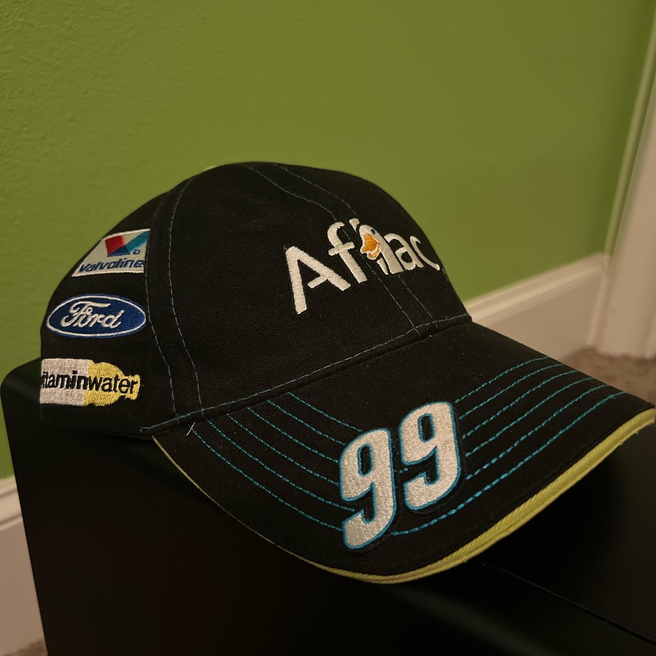 Nascar Aflac Carl Edwards #99 Ball Cap With 10... - Depop