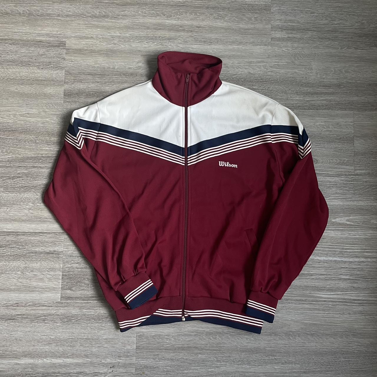 80s Wilson track jacket Size large - Depop