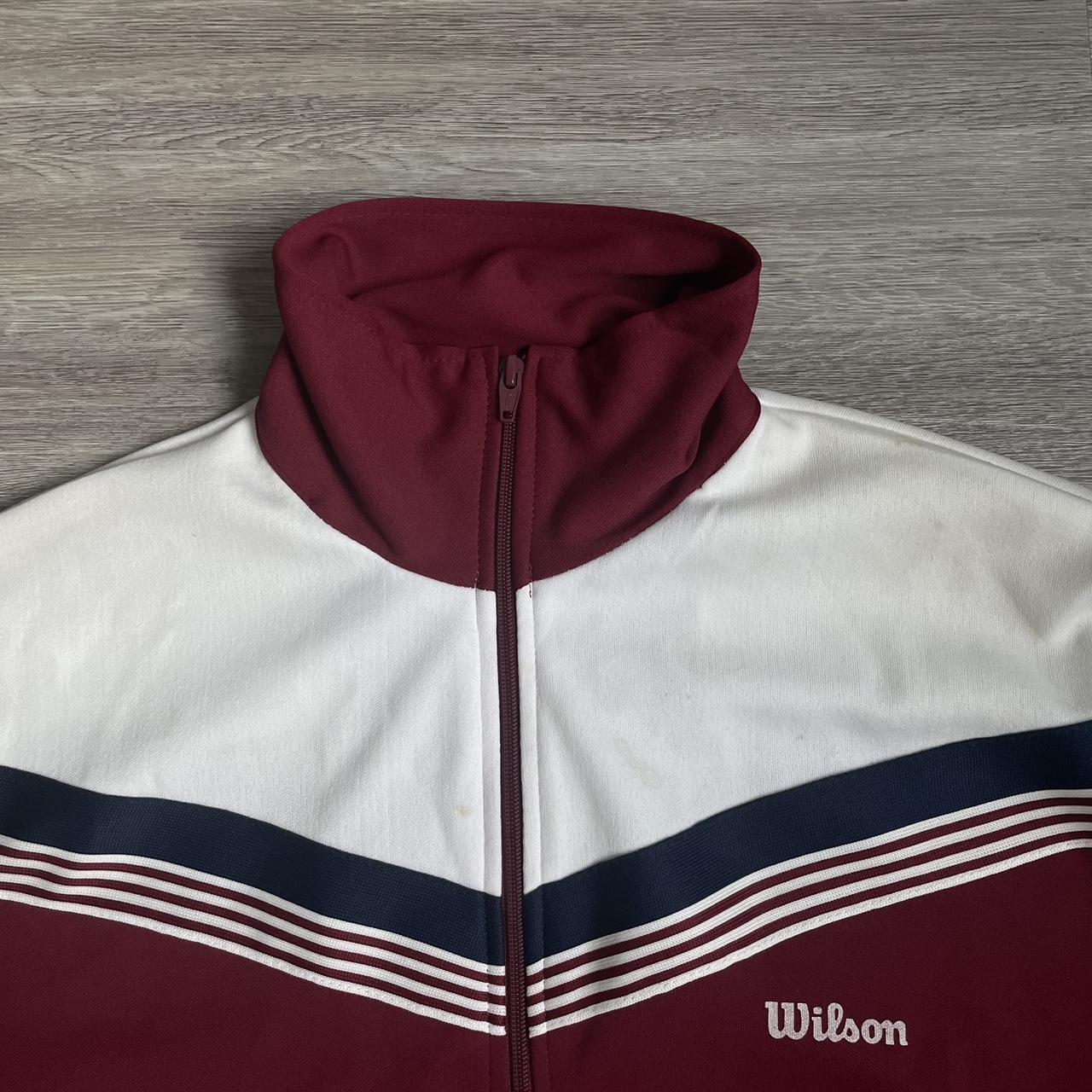 80s Wilson track jacket Size large - Depop