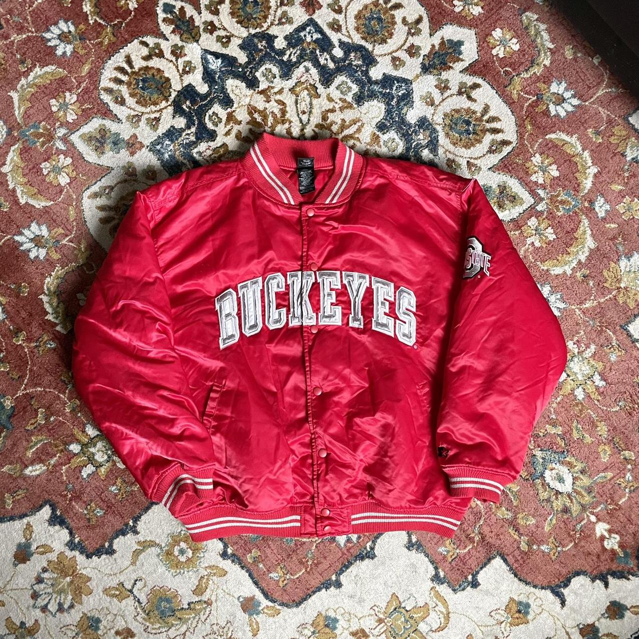 Starter Buckeyes Jacket - Size XL - Great condition - Depop