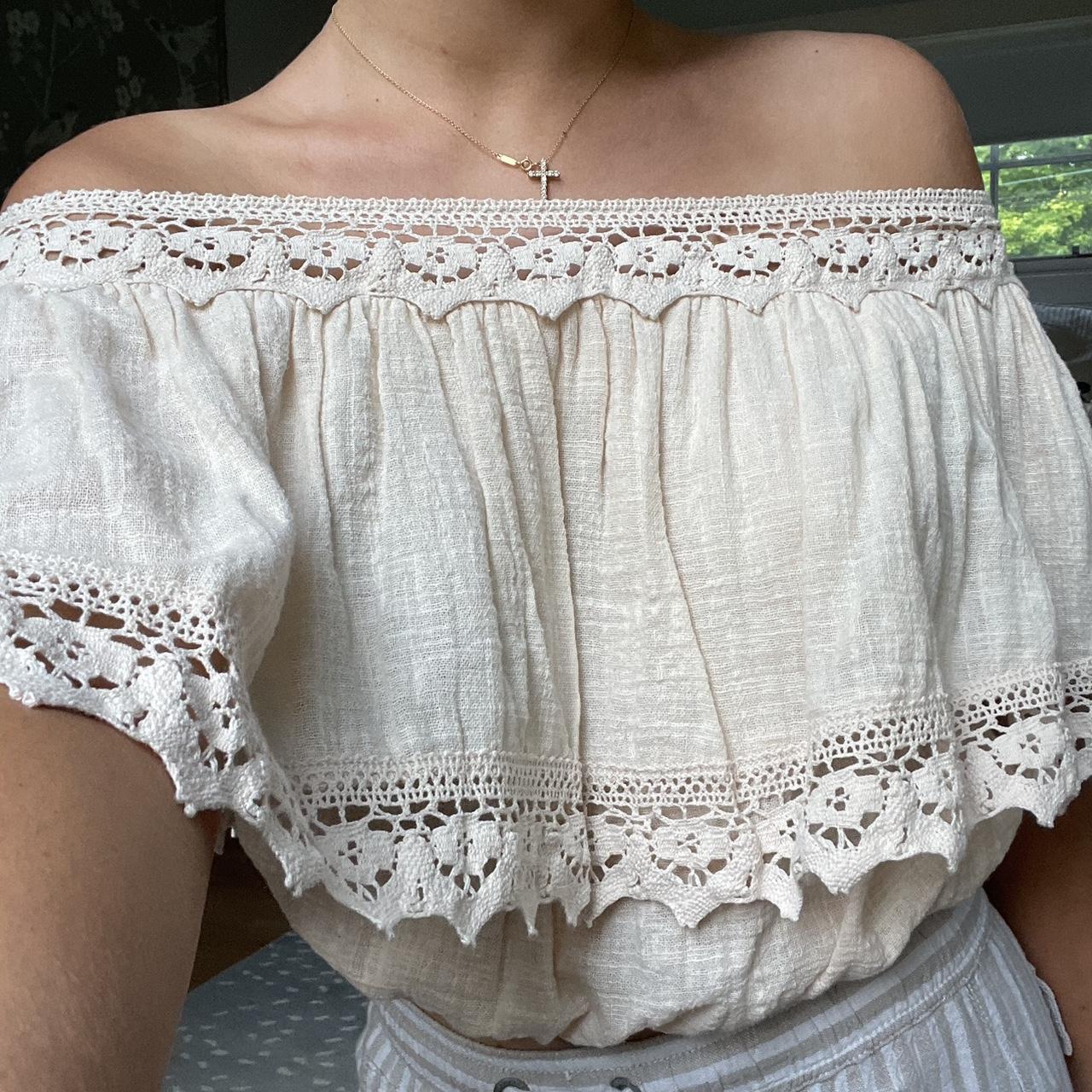 Adorable Surf Gypsy off the shoulder top! Can be... - Depop