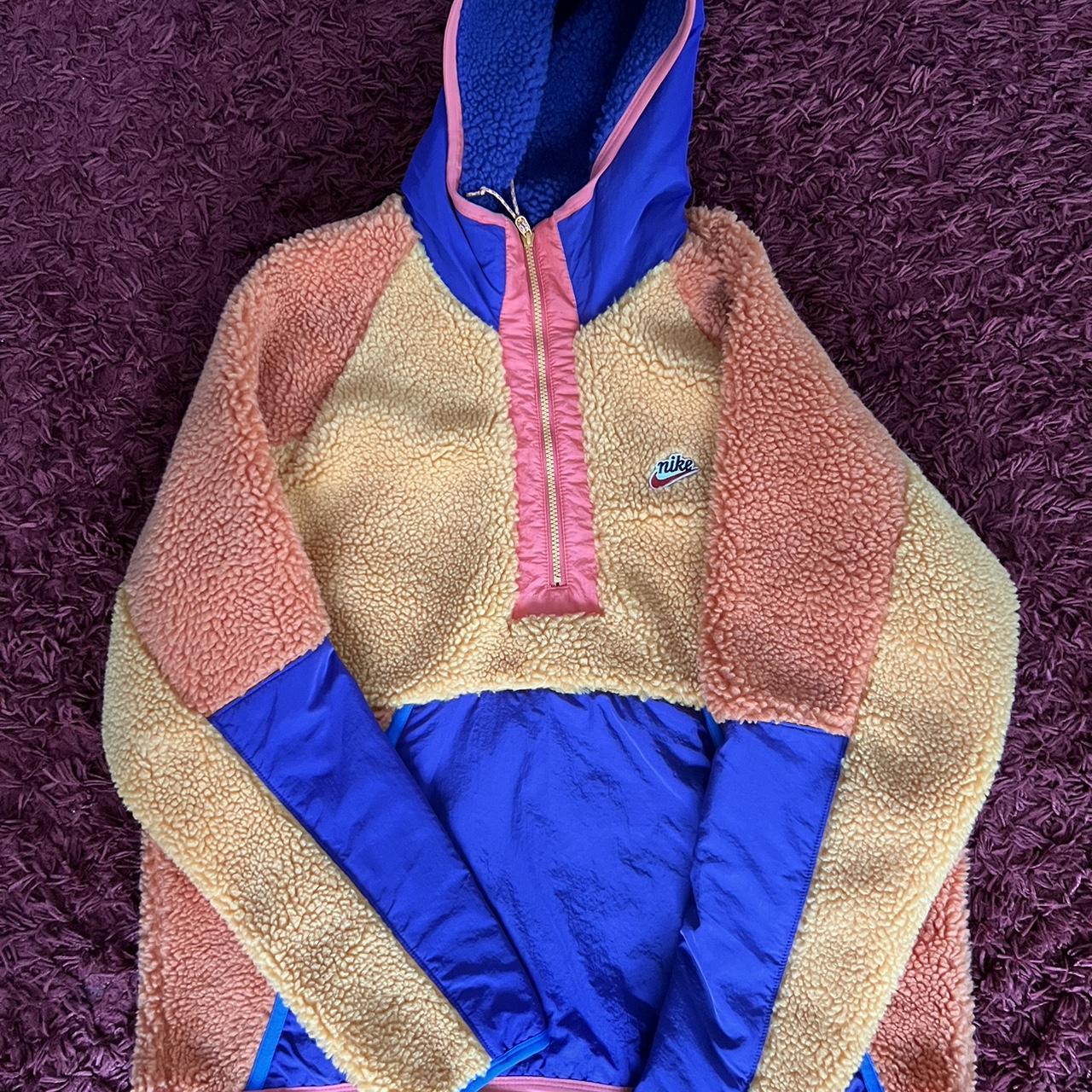 nike fur jacket - Depop