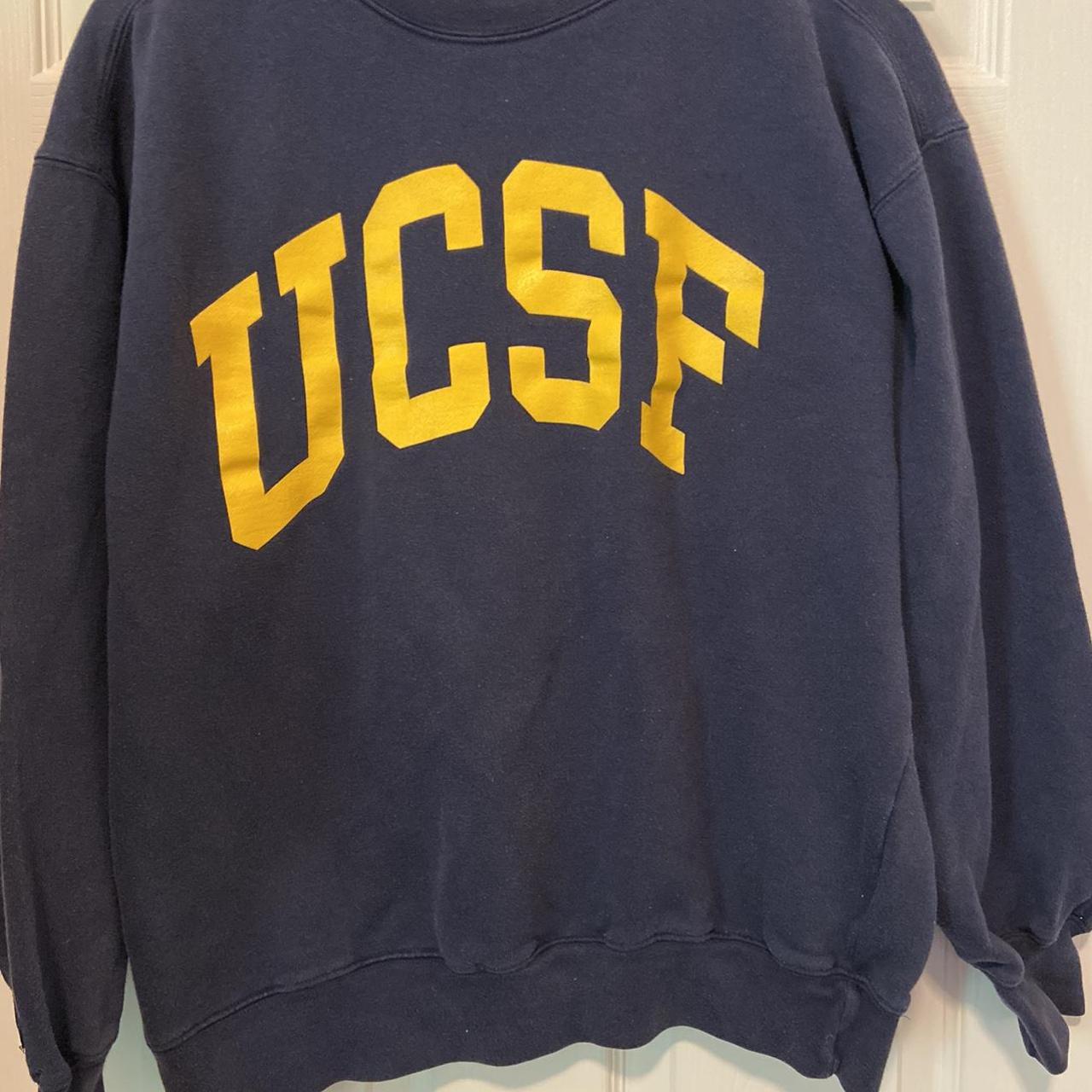 Jansport UCSF pullover college sweatshirt medium... - Depop