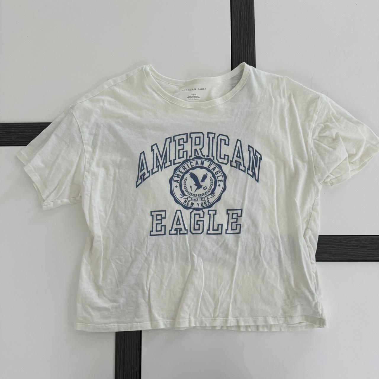 American Eagle Tee ⭐️White⭐️ ⭐️Size:... - Depop