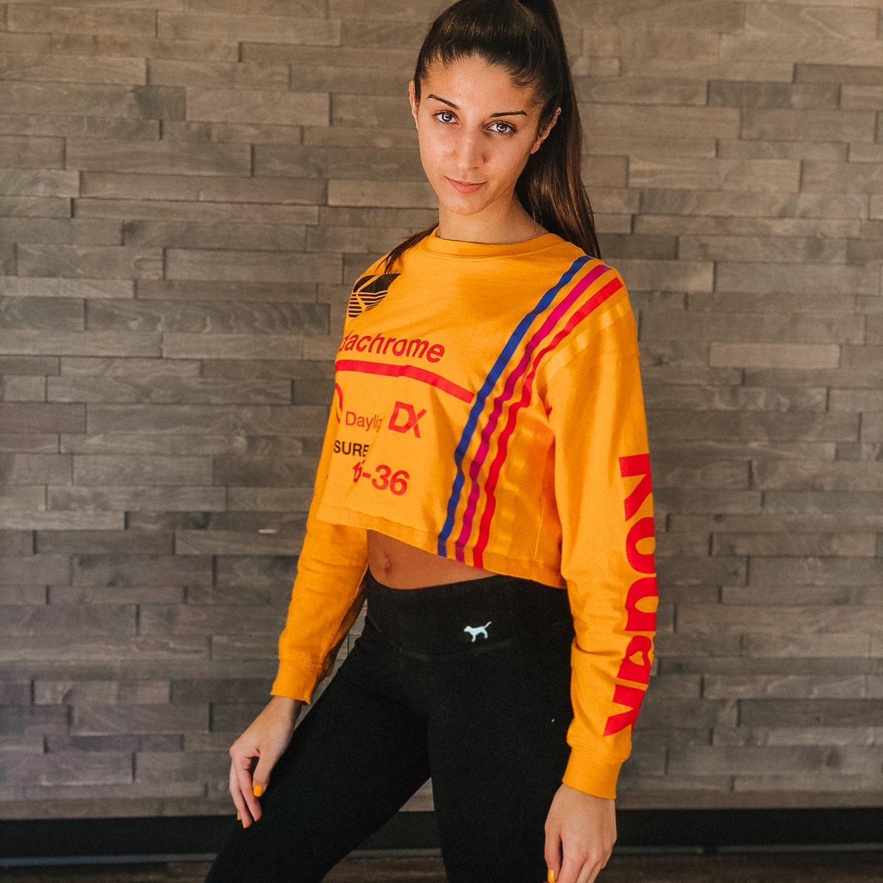 ★Kodak Yellow 21 Long Sleeve Crop Top★ Brand:... - Depop