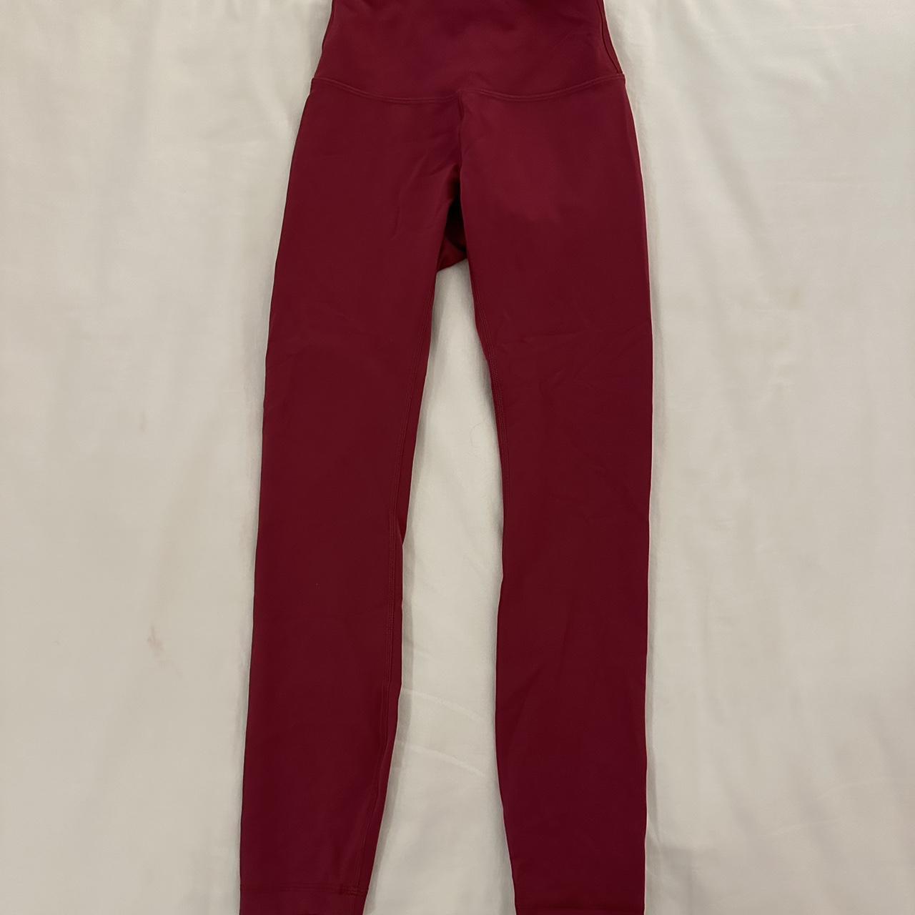 Lululemon Wunder Train Leggings — Raspberry Size... - Depop