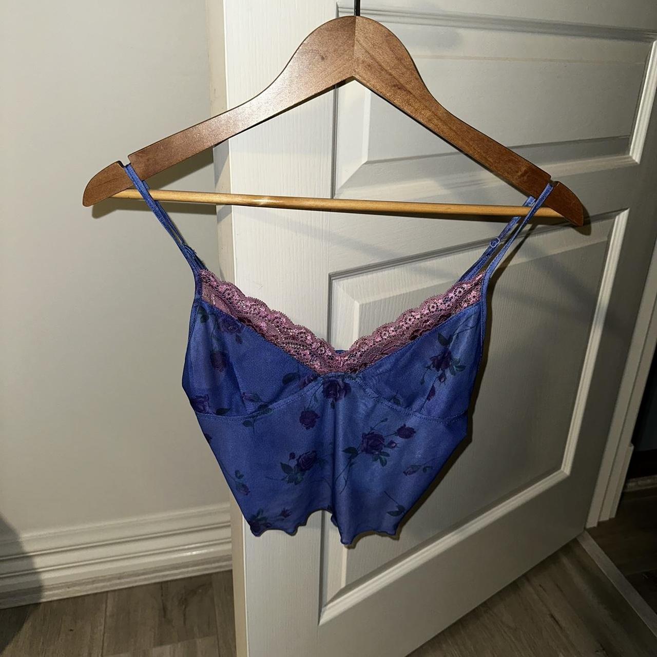 MOTEL ROCKS FLORAL CROP CAMI - good as new never... - Depop