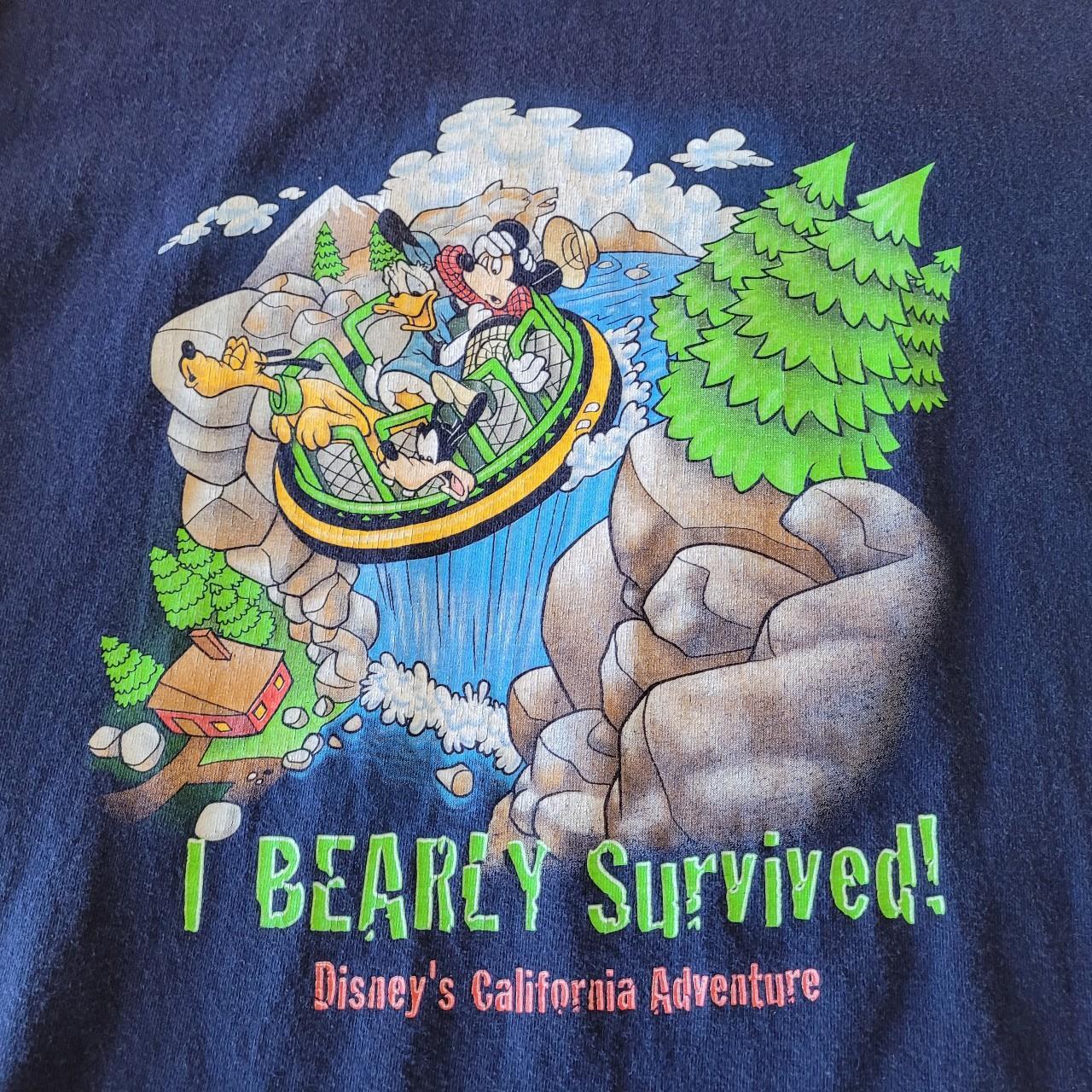 Disney California Adventure "I Bearly Survived" tee.... - Depop