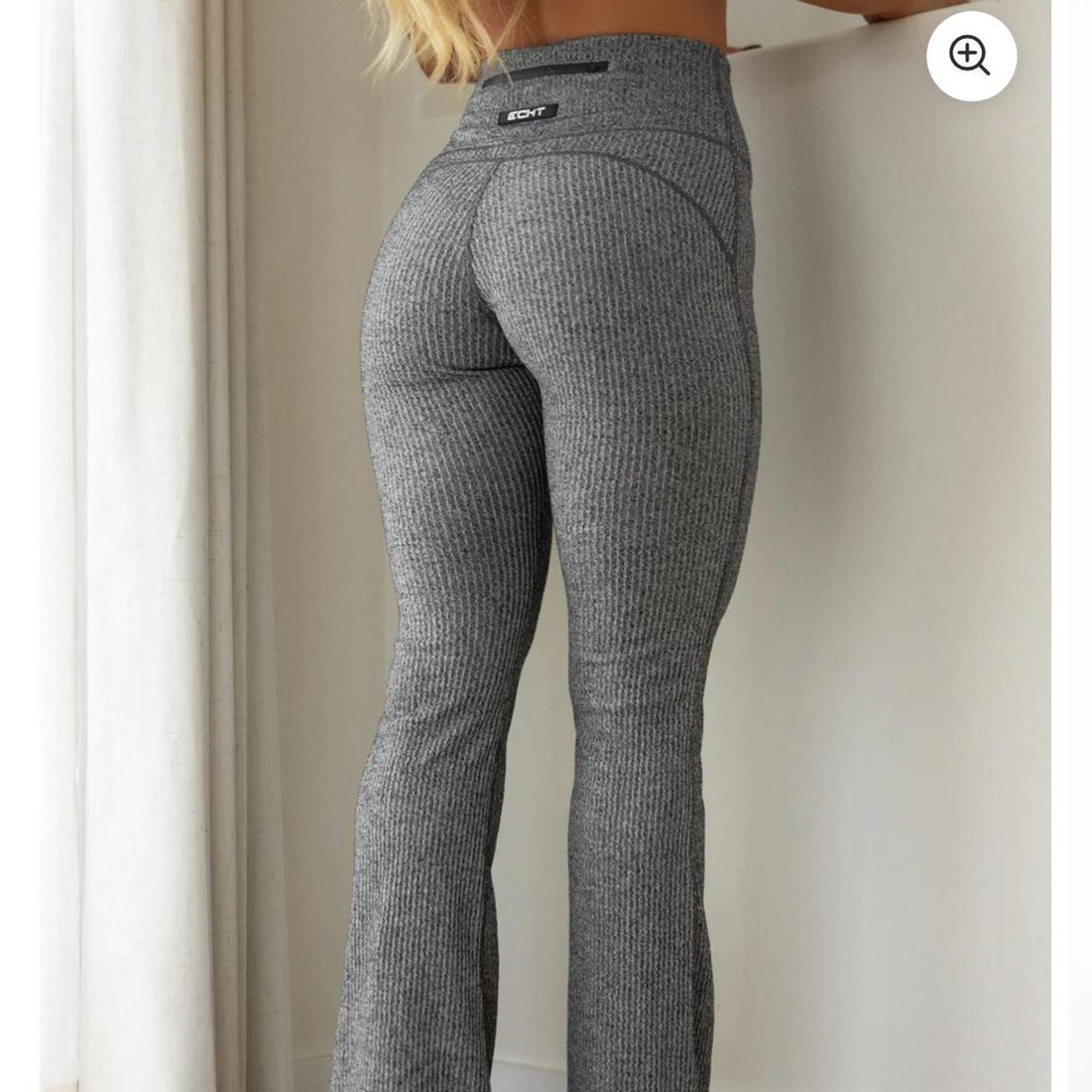 Echt Ribbed Flared leggings Size Small but would... - Depop