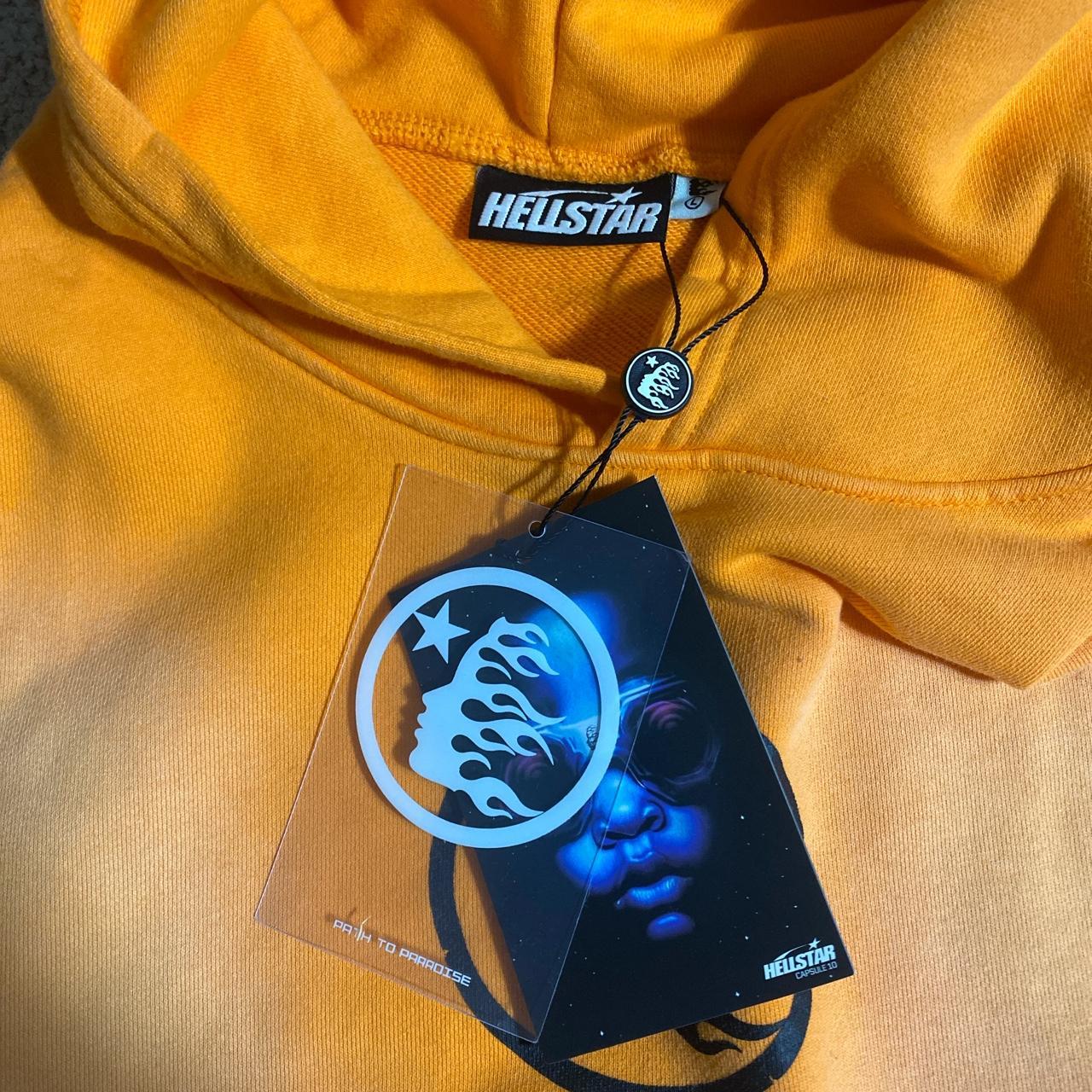 Hellstar Fire Orange Hoodie Capsule 10 size:L brand... - Depop