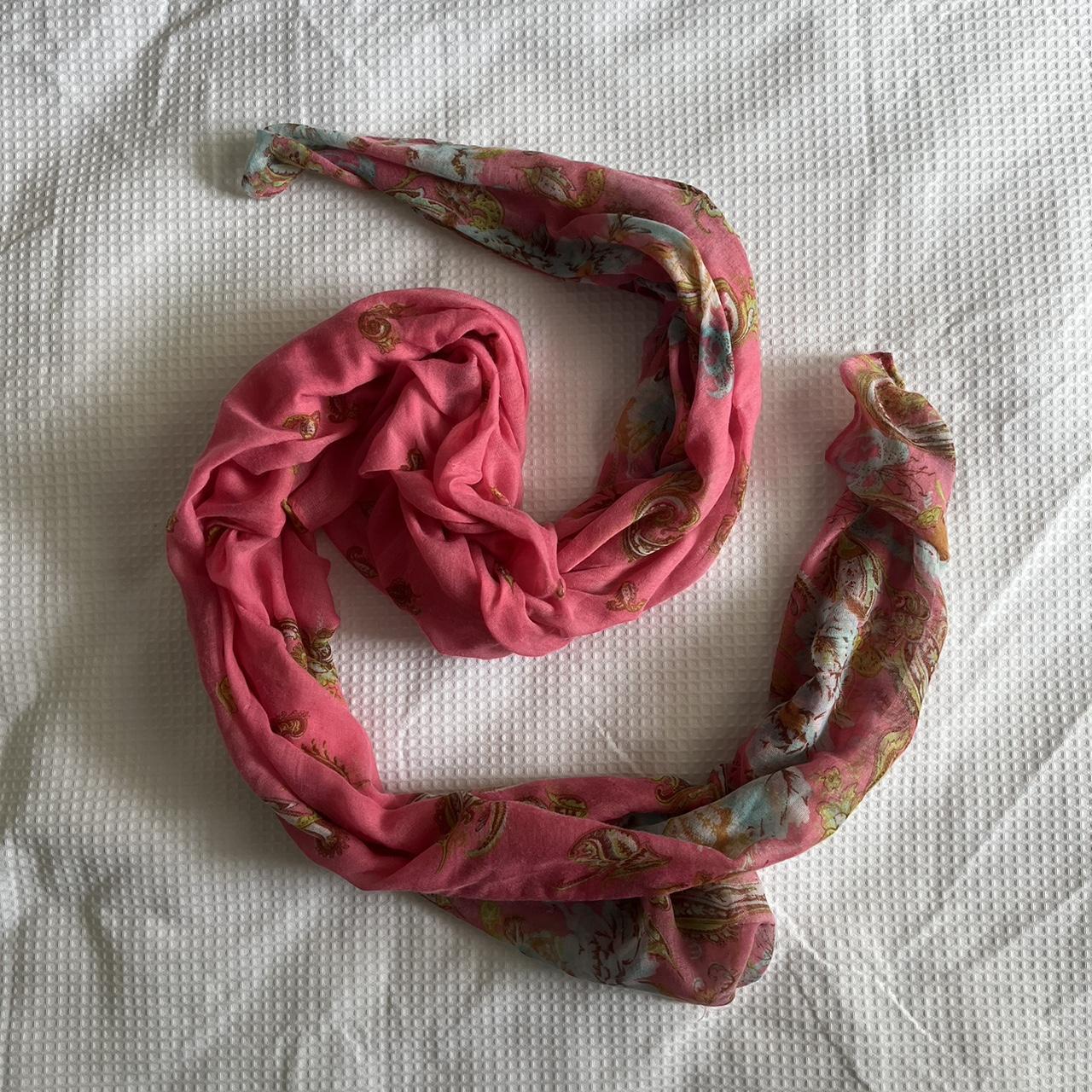 stunning multi use pink scarf #scarf #pink #boho - Depop