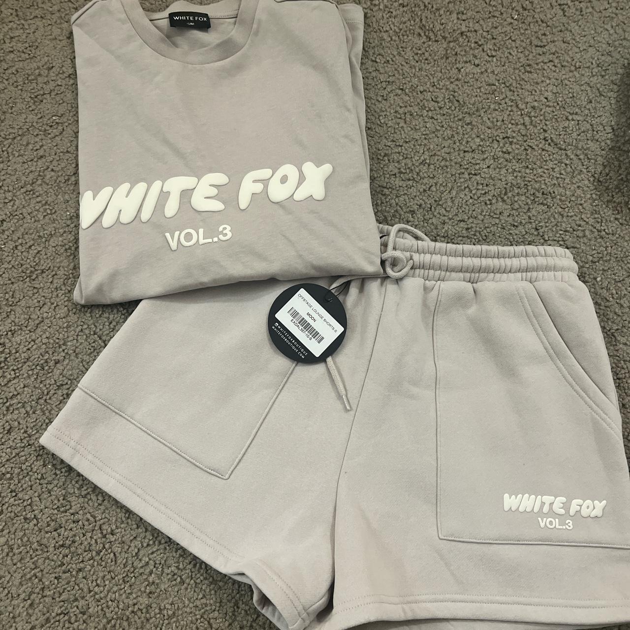 White fox set Top s/m Bottoms small Originally... - Depop