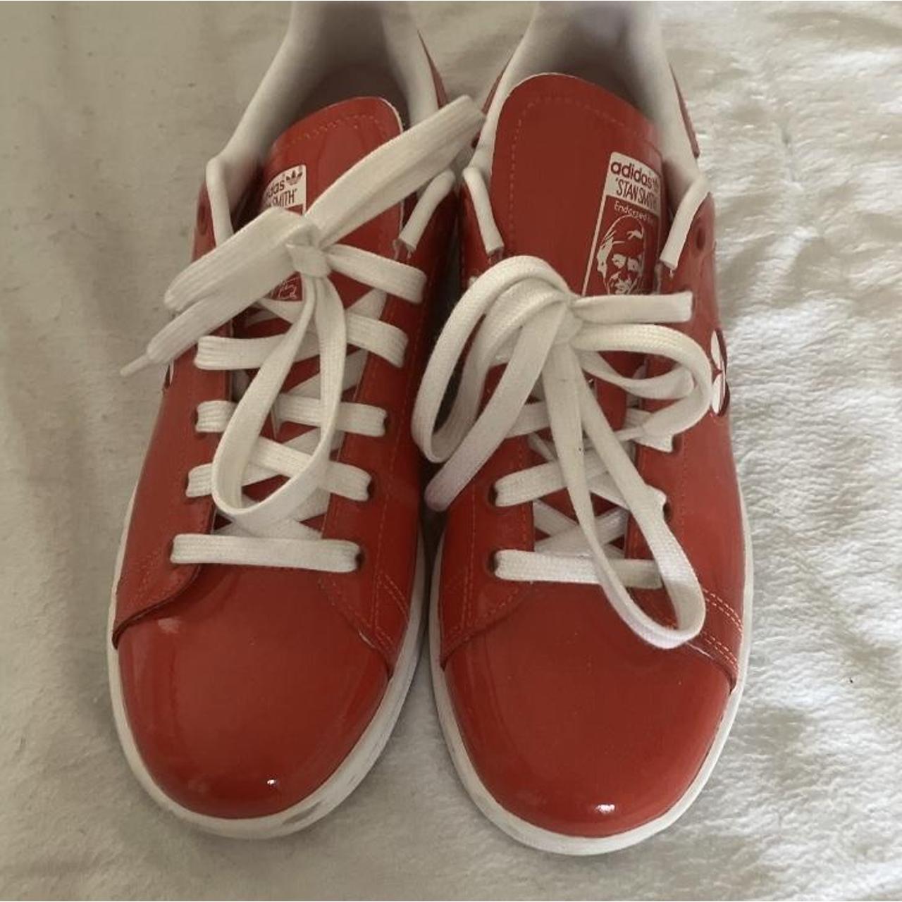 Adidas Women's Red Trainers | Depop