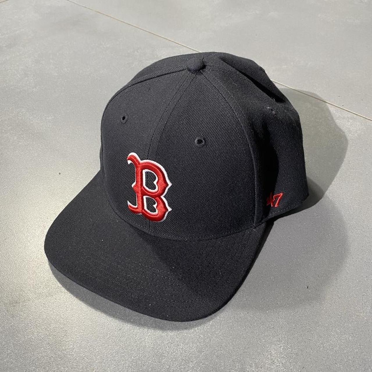 Boston Red Sox navy logo baseball cap (official MLB... - Depop