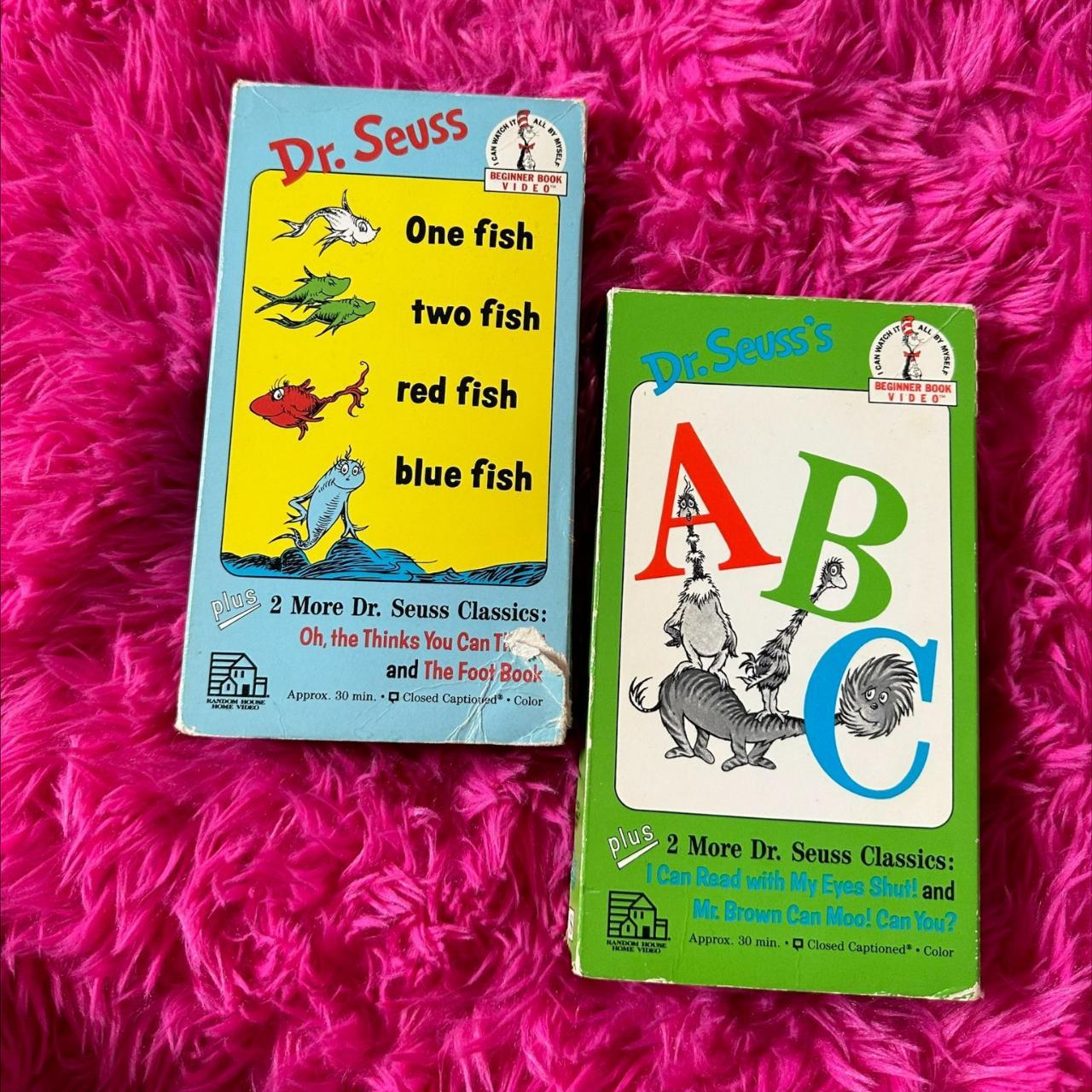 DR.SEUSS BUNDLE OF 2 VHS One fish, Two fish, Red... - Depop