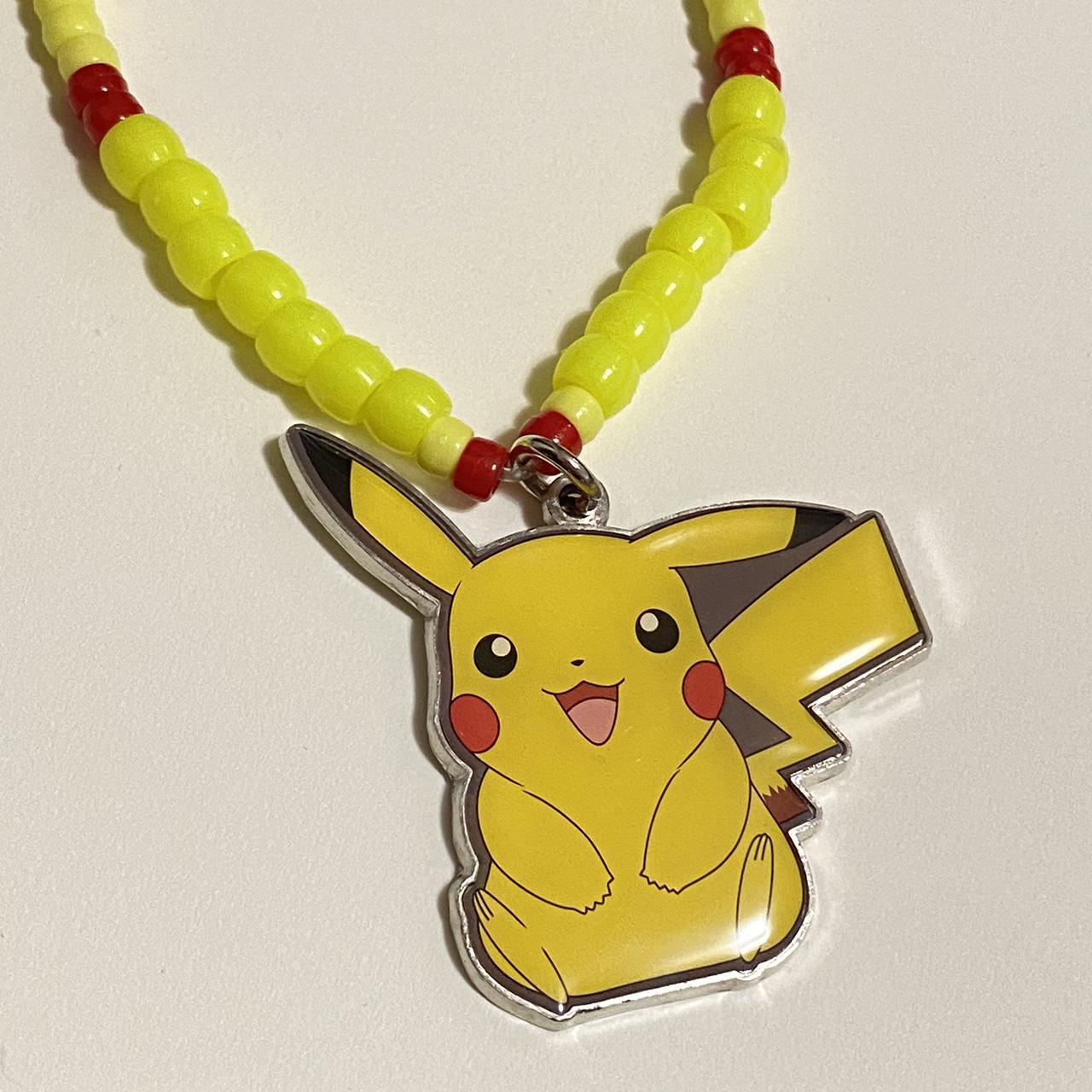 kandi pikachu pokemon necklace! good for a scene or... - Depop