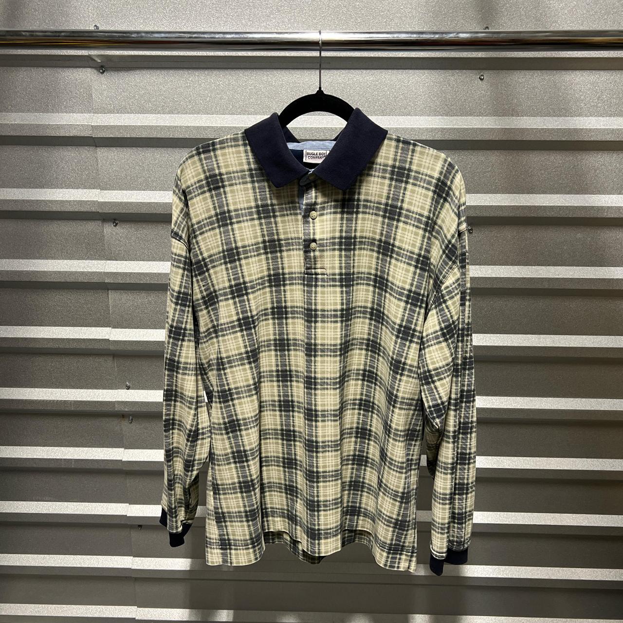 Bugle Boy plaid polo shirt polo Free shipping on... | Depop
