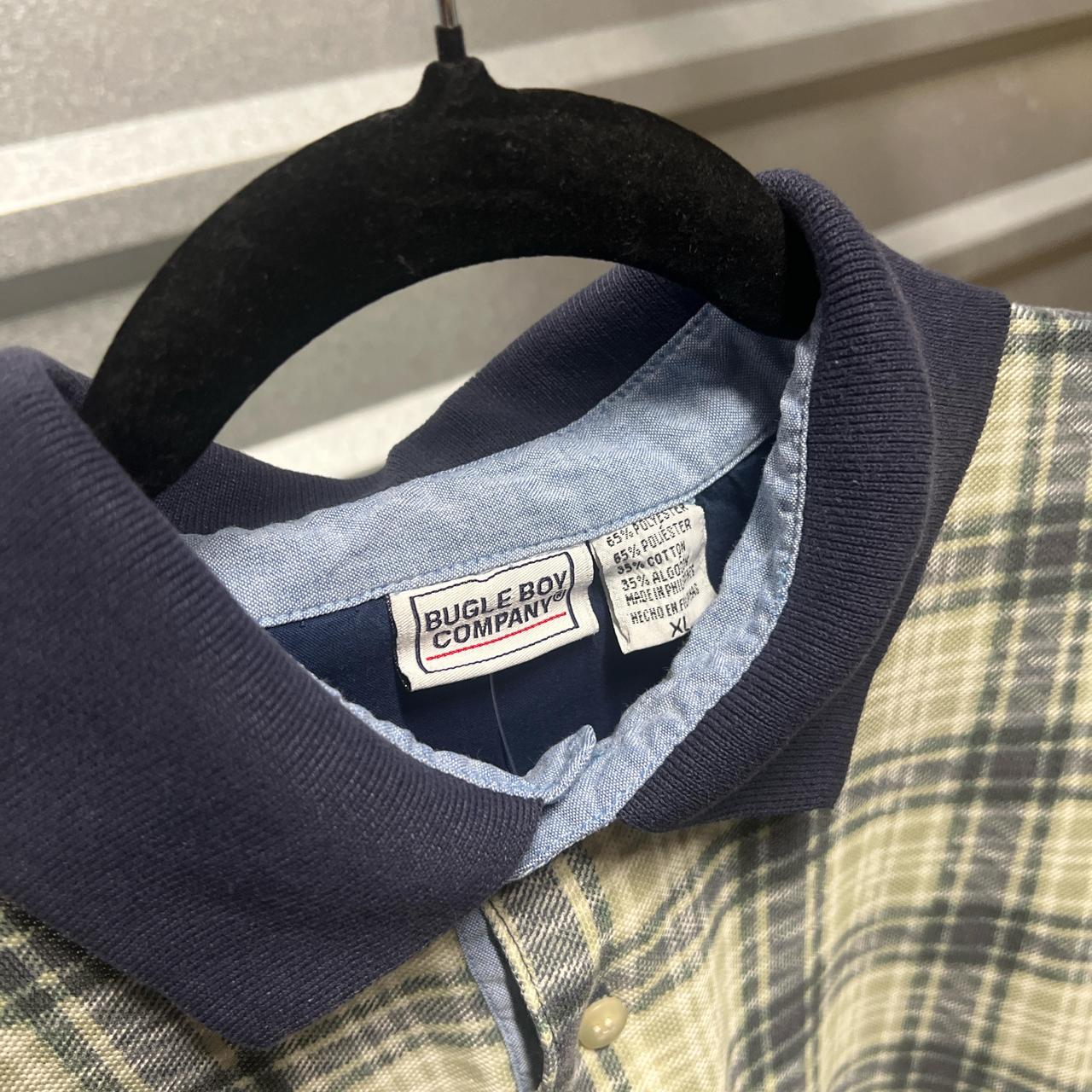 Bugle Boy plaid polo shirt polo Free shipping on... | Depop