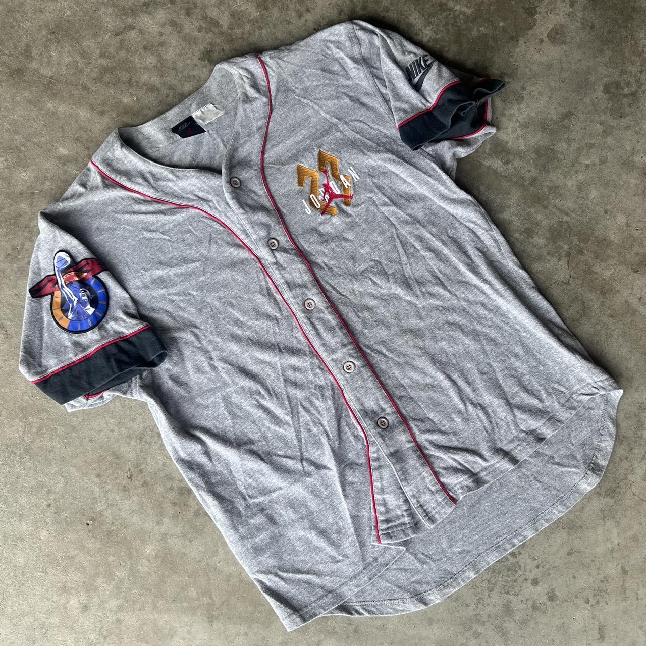 Nike x Air Jordan Baseball Jersey Medium $50 +... - Depop