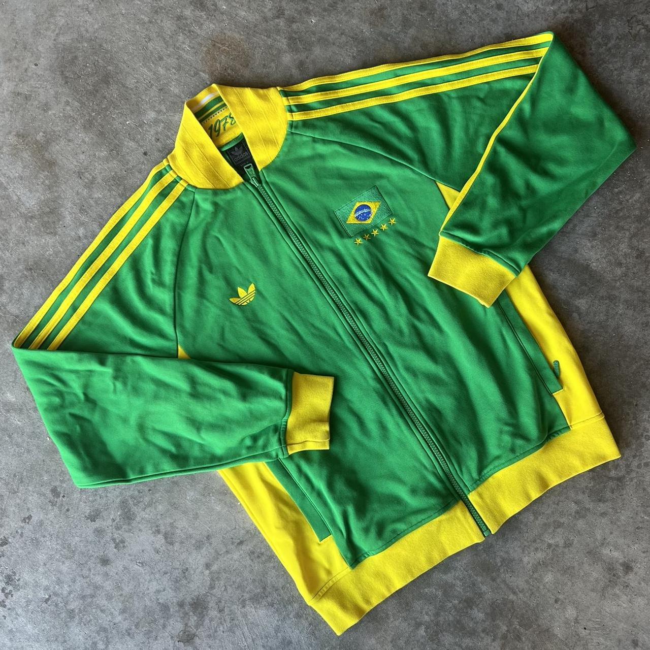 Brazil Zip Up Jacket Size Medium $35 + 10%... - Depop