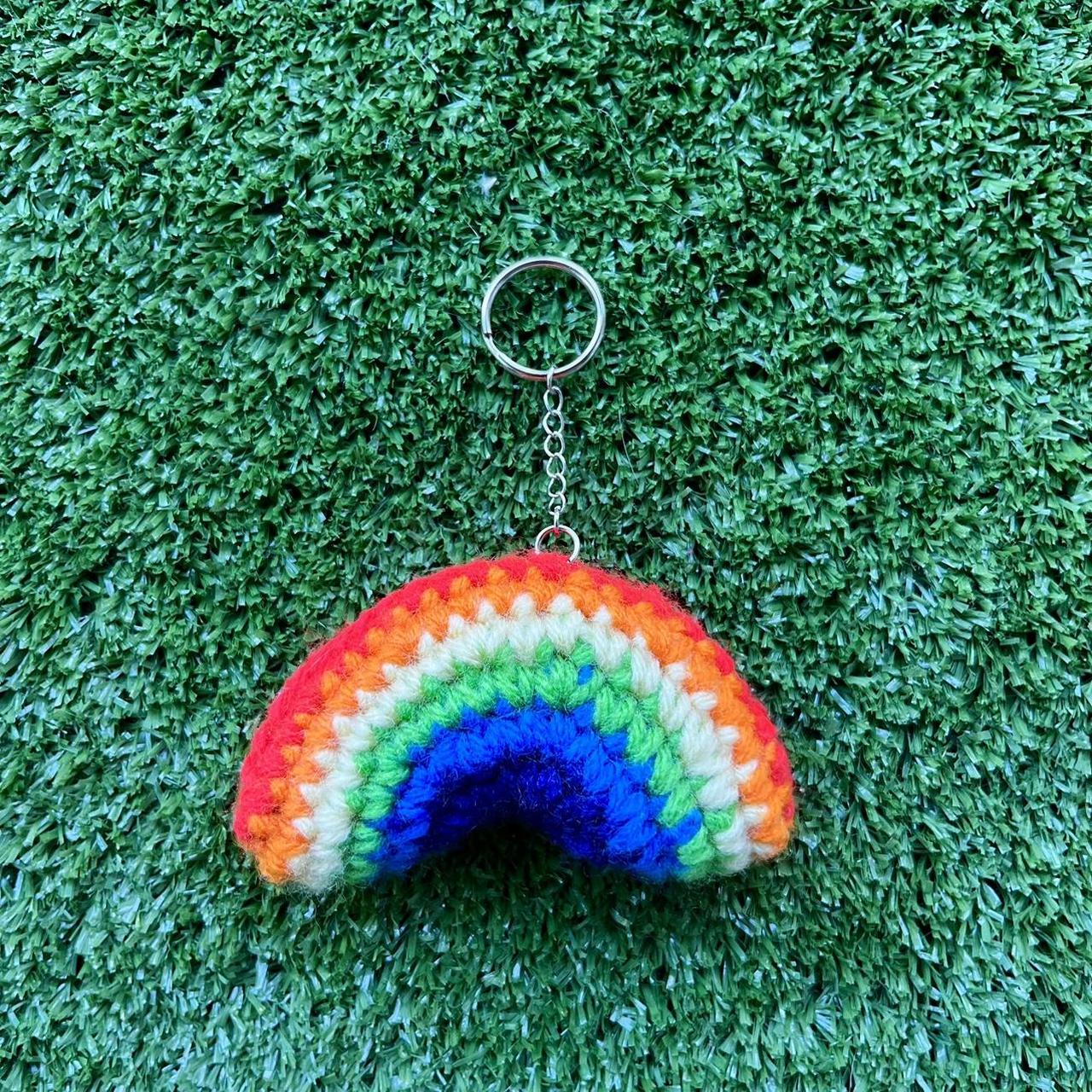 crochet pride flag rainbow keychains!! 🌈happy pride... - Depop