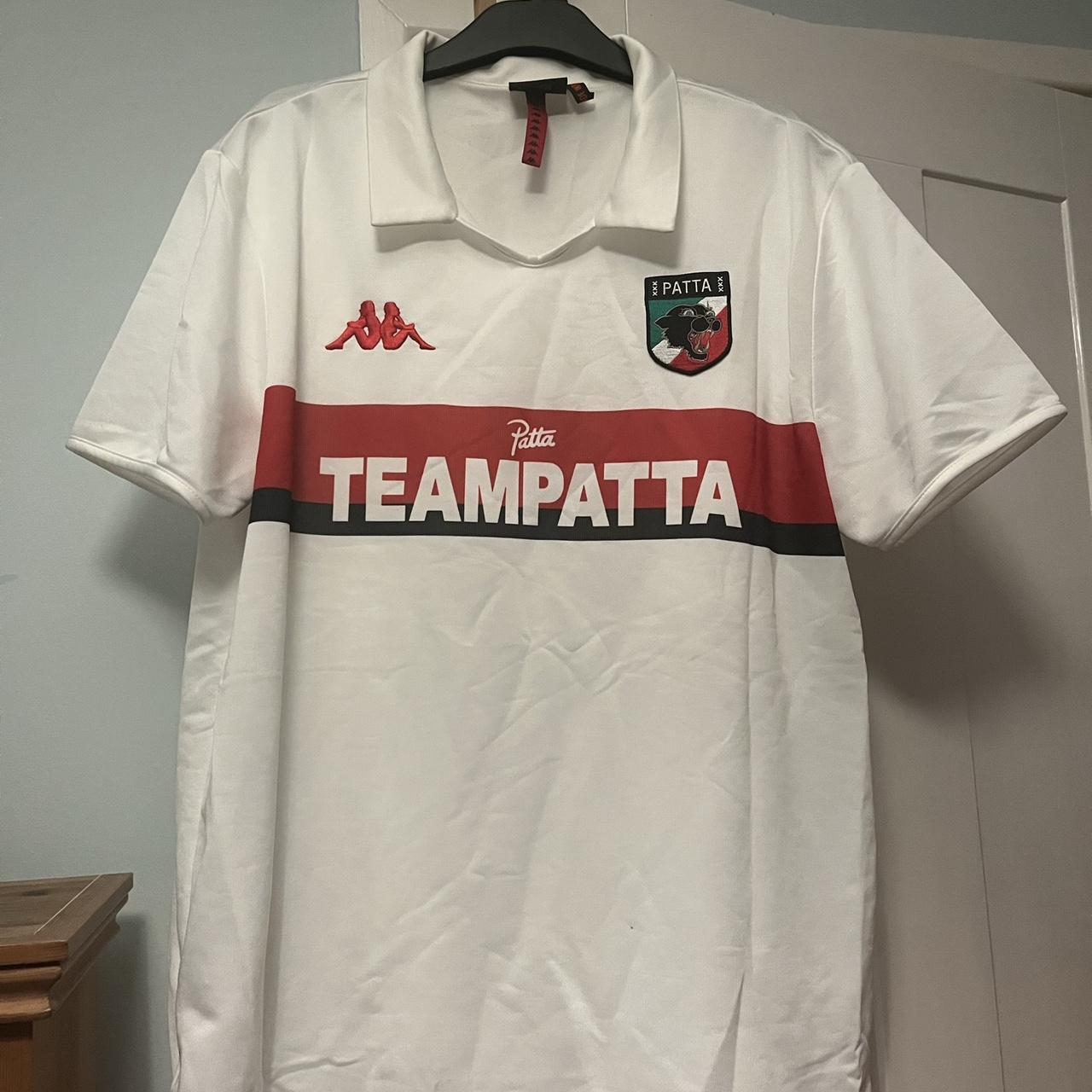 Patta x Kappa Team Patta Tee, perfect condition,... - Depop