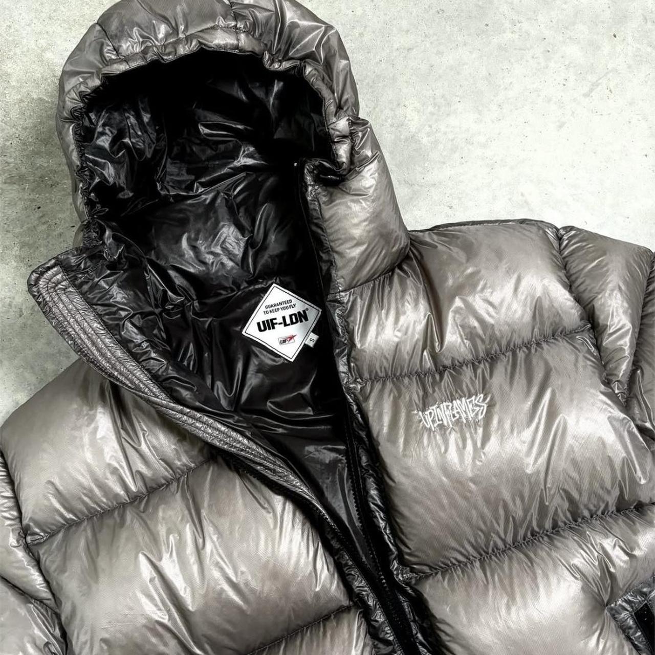 Upinflames translucent ripstop puffer jacket Brand... - Depop