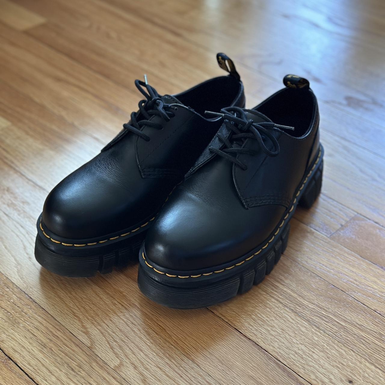 doc martens audrick leather platform shoes. size... - Depop