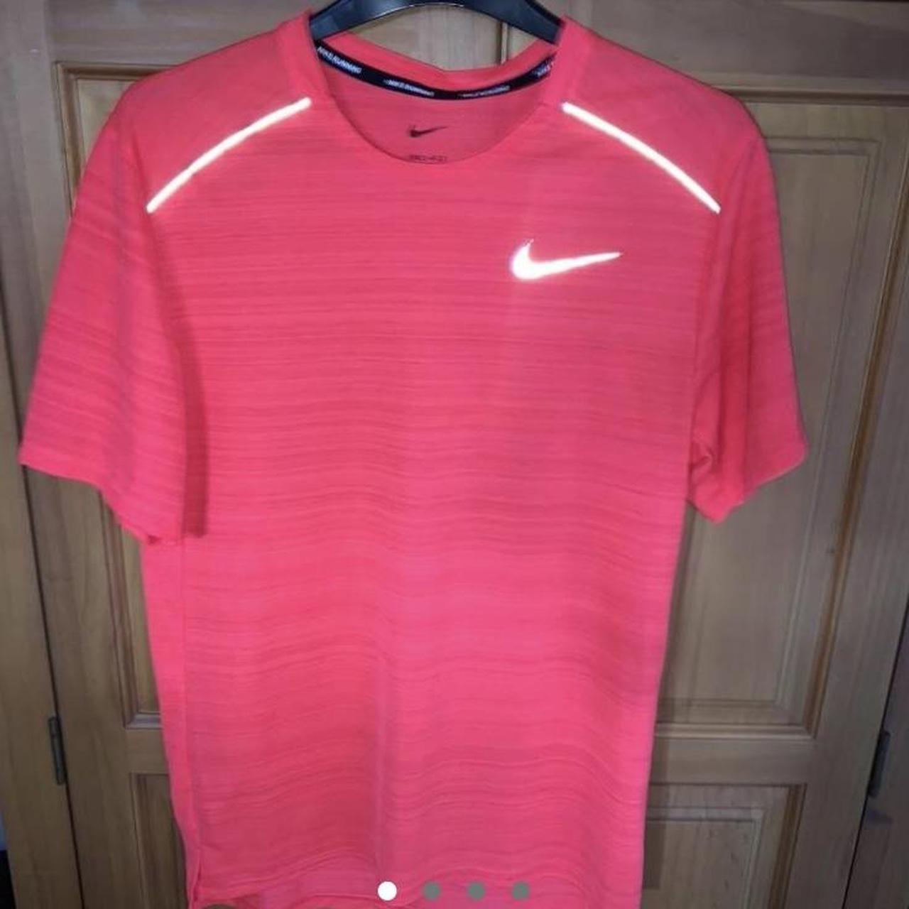 Pink Nike miler top Offers Brand new with tags - Depop
