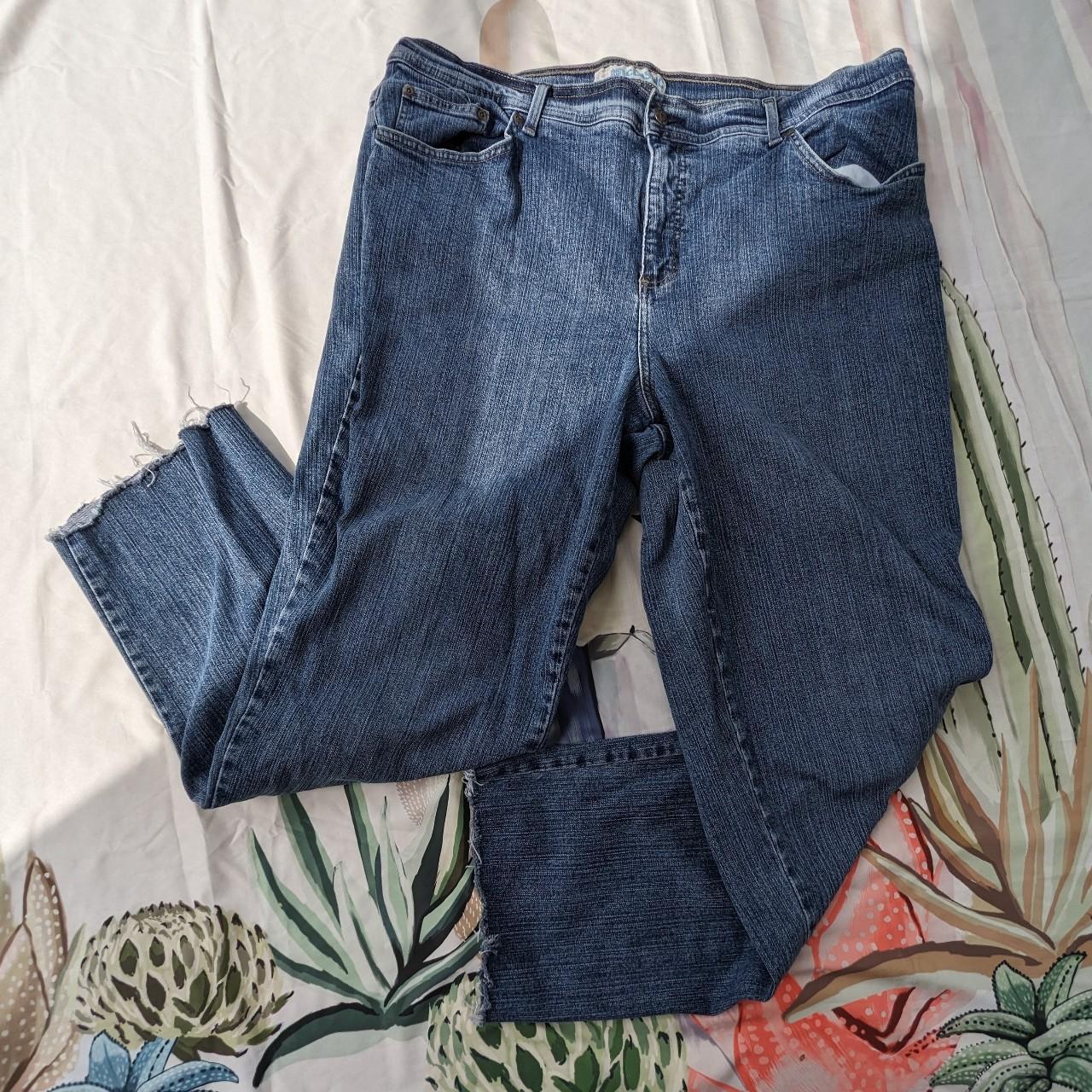 Faded Glory Stretch Classic Straight Leg Blue Jeans... - Depop