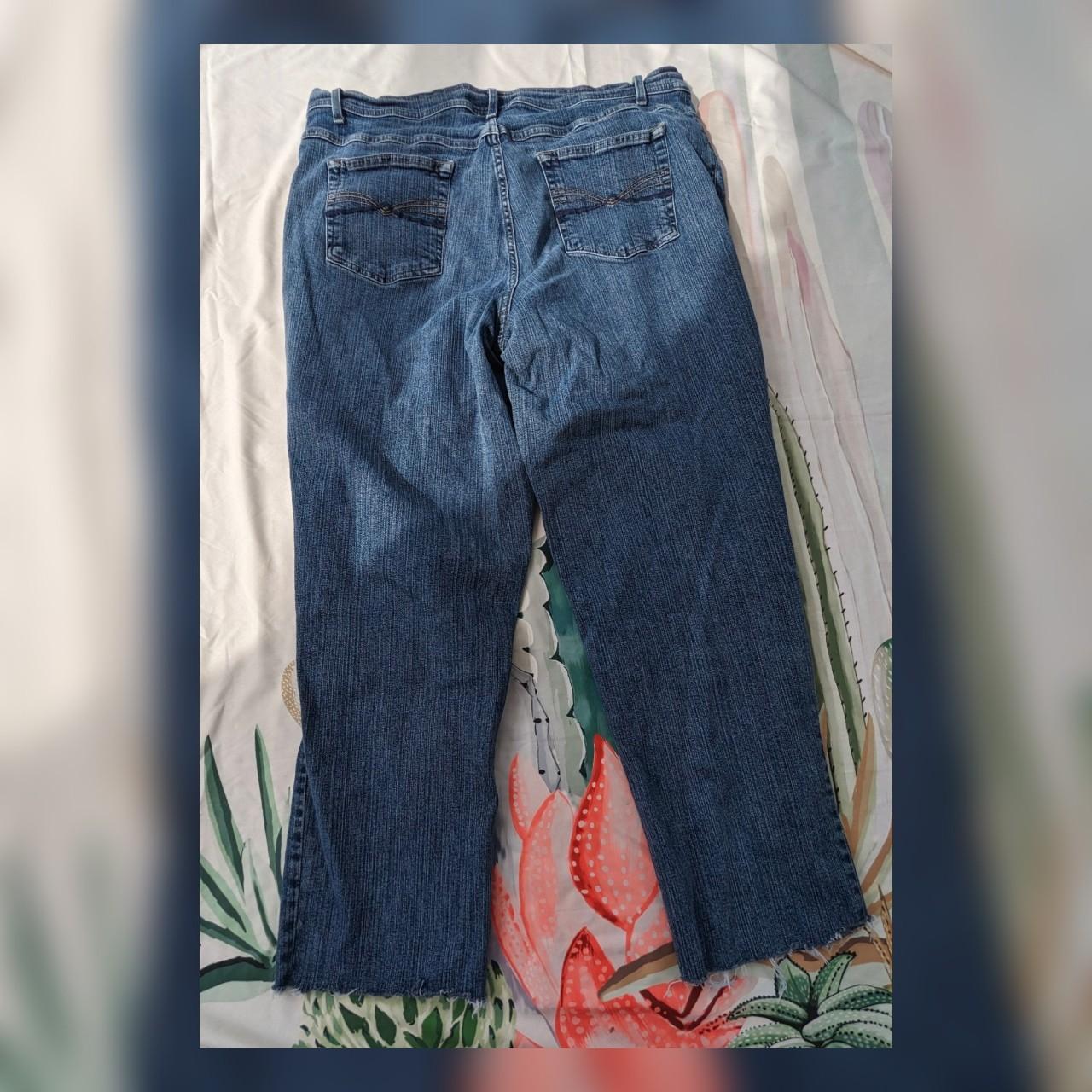 Faded Glory Stretch Classic Straight Leg Blue Jeans... - Depop