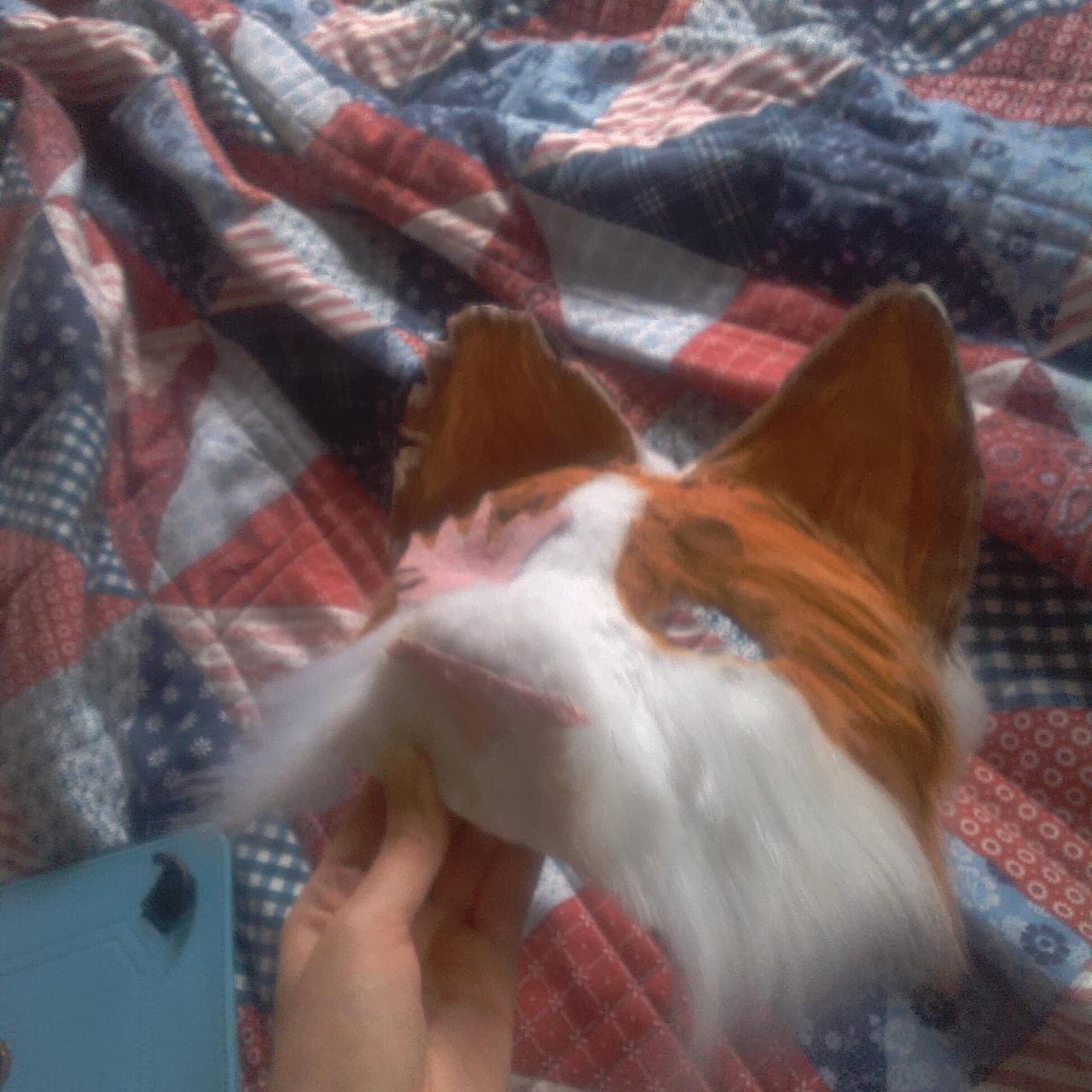 brightheart warrior cats mask/orange therian cat... | Depop