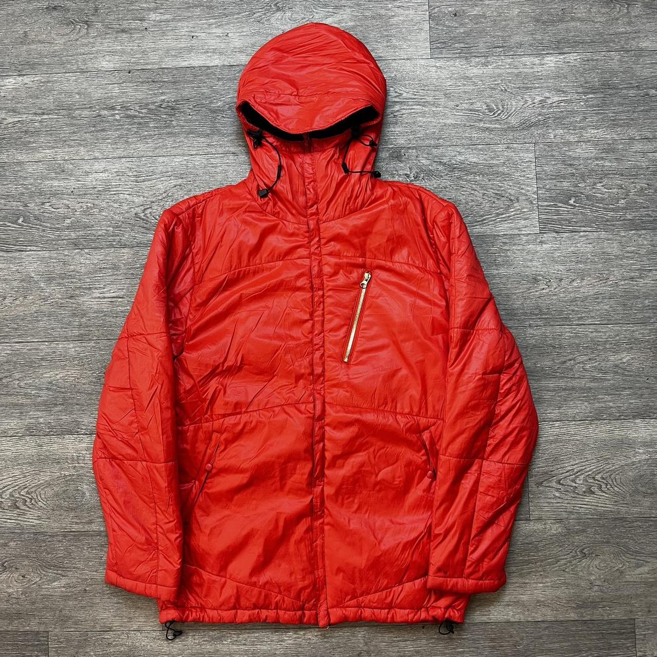 Stussy jacket Red stussy puffer jacket Size large... - Depop