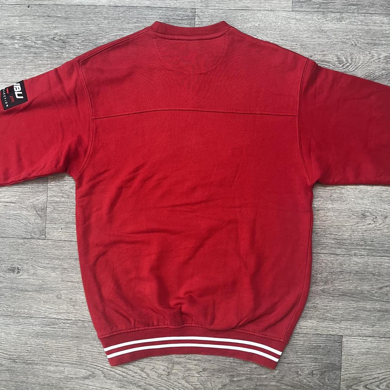Fubu jumper Red fubu jumper with embroidery on the... - Depop